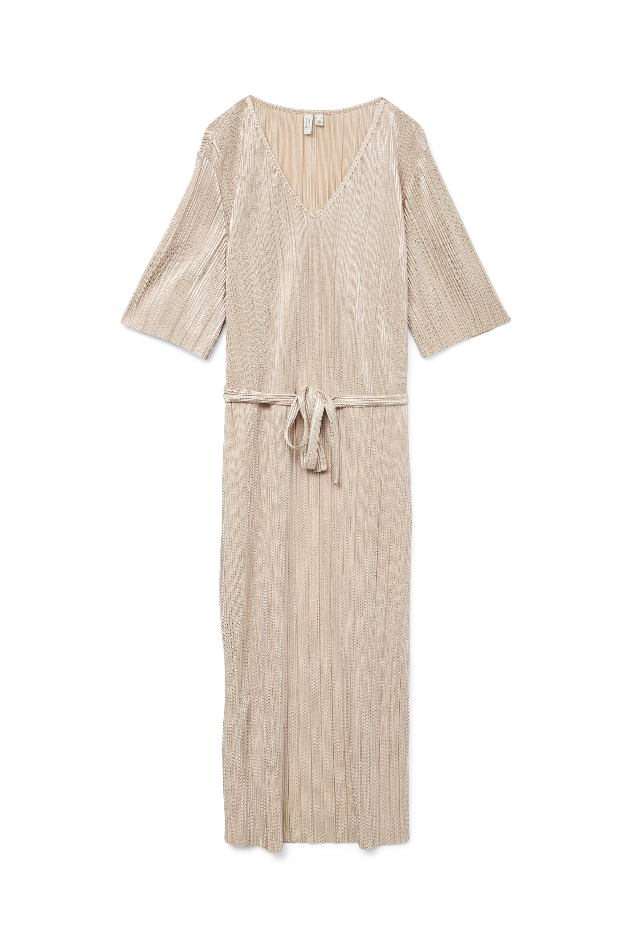 VERO MODA midi jurk met lurex zilver | wehkamp