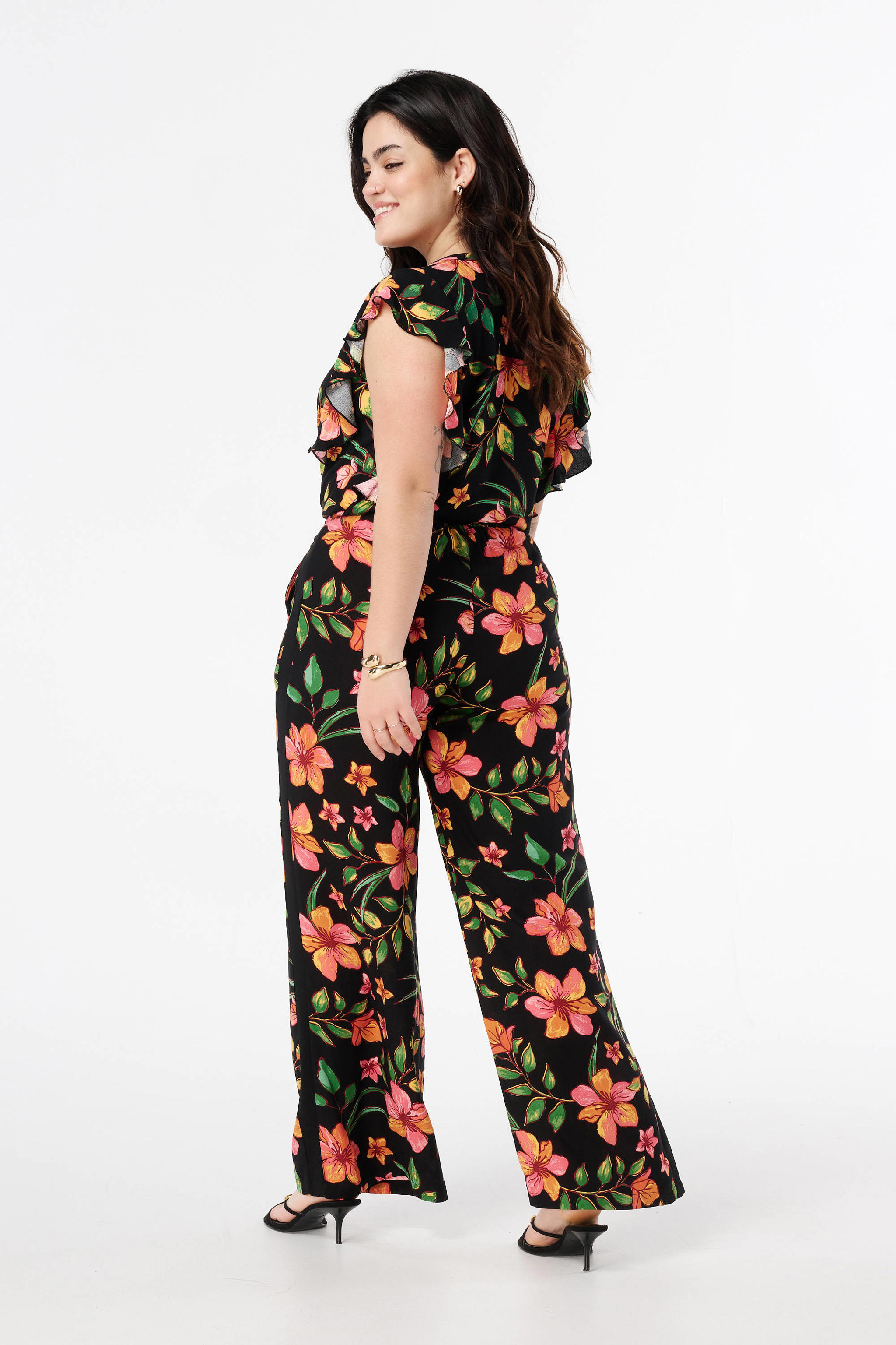 MS Mode straight regular waist casual broek oranje | wehkamp