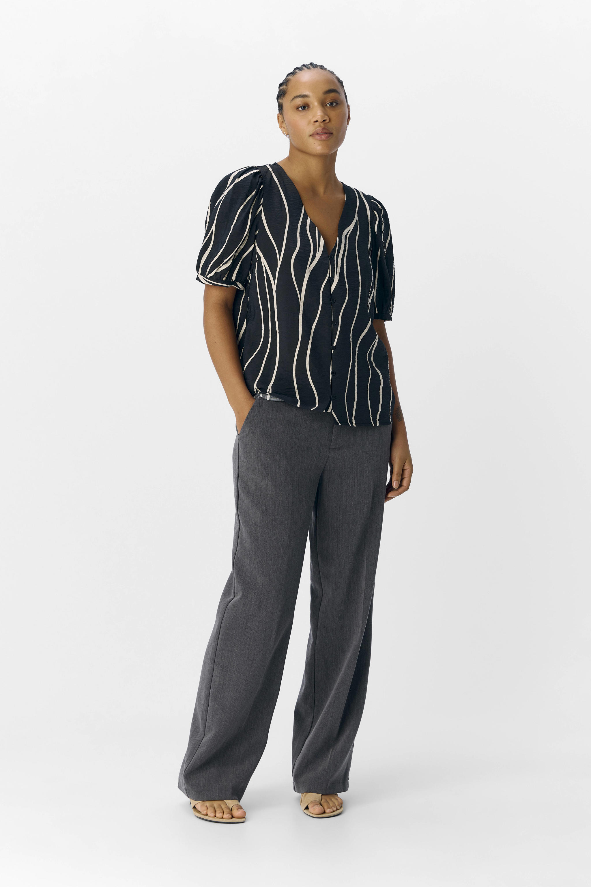 OBJECT blouse zwart / zand kopen? | Morgen in huis | wehkamp