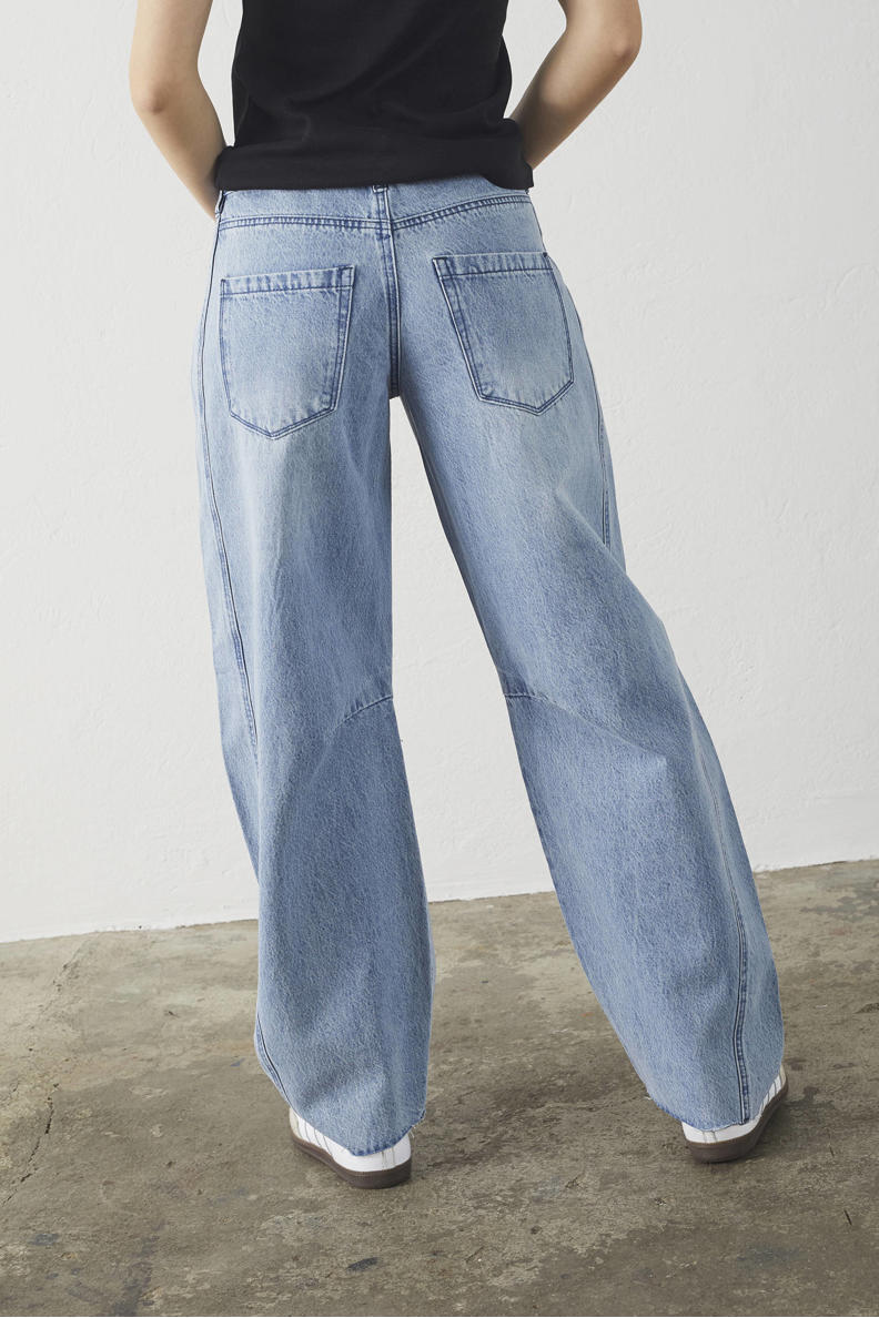 SisterS Point wide leg jeans light blue denim | wehkamp