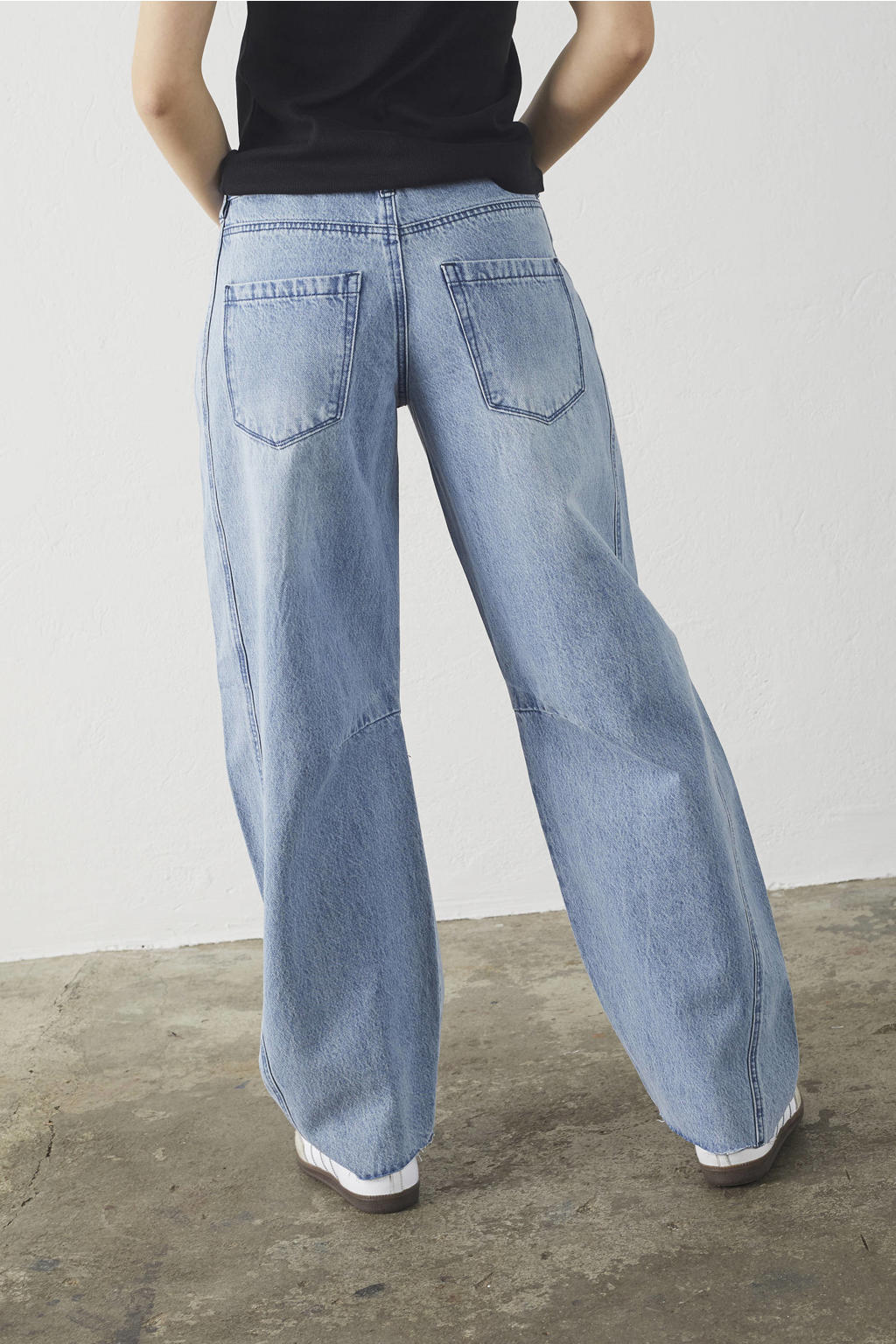 SisterS Point wide leg jeans light blue denim | wehkamp