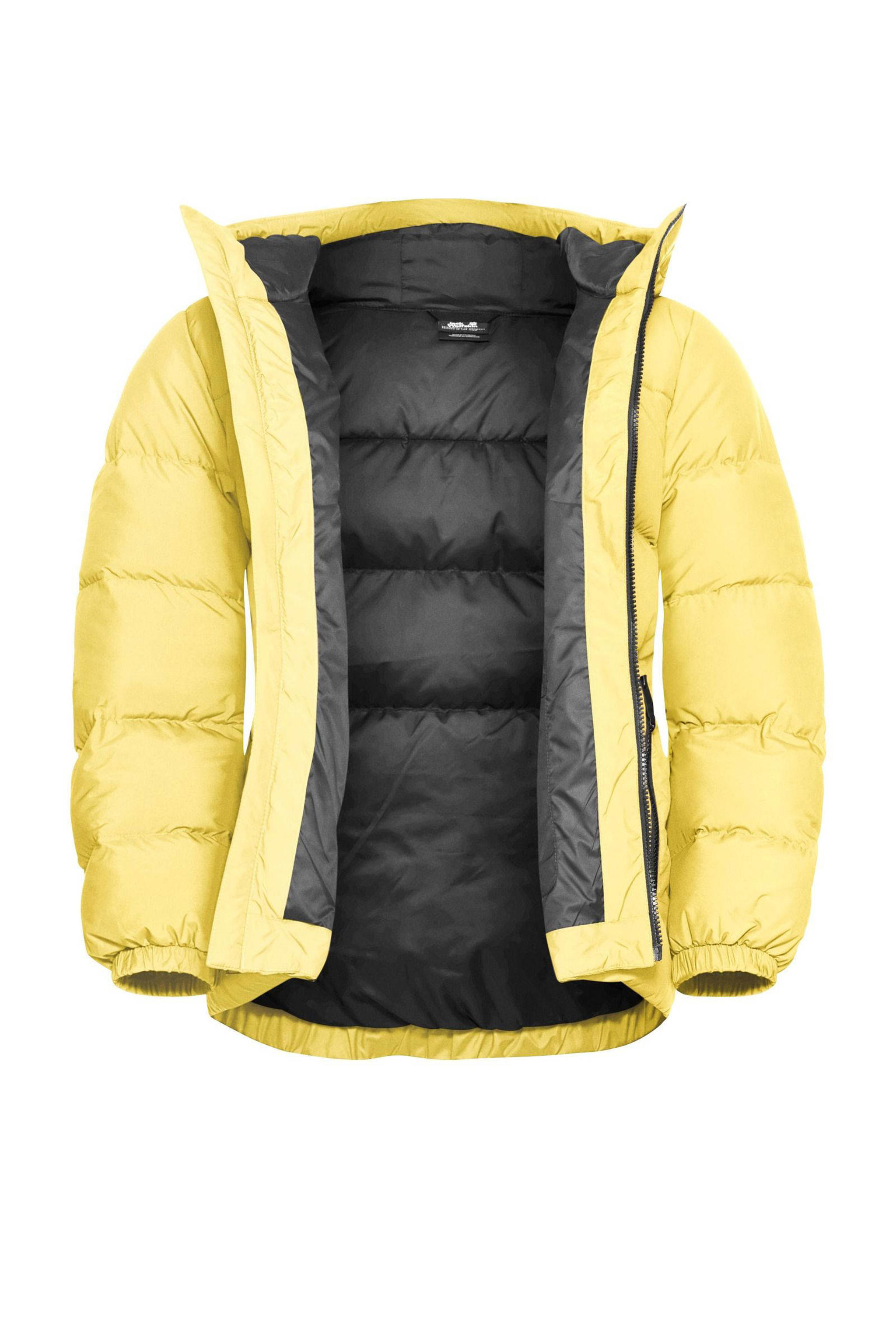 Jack Wolfskin gewatteerde jas Frozen Palace geel | wehkamp