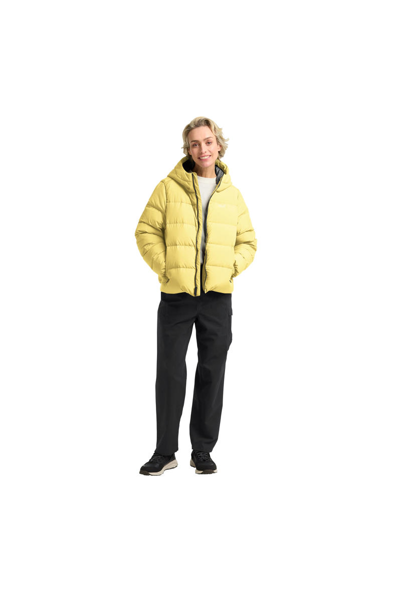Jack Wolfskin gewatteerde jas Frozen Palace geel | wehkamp