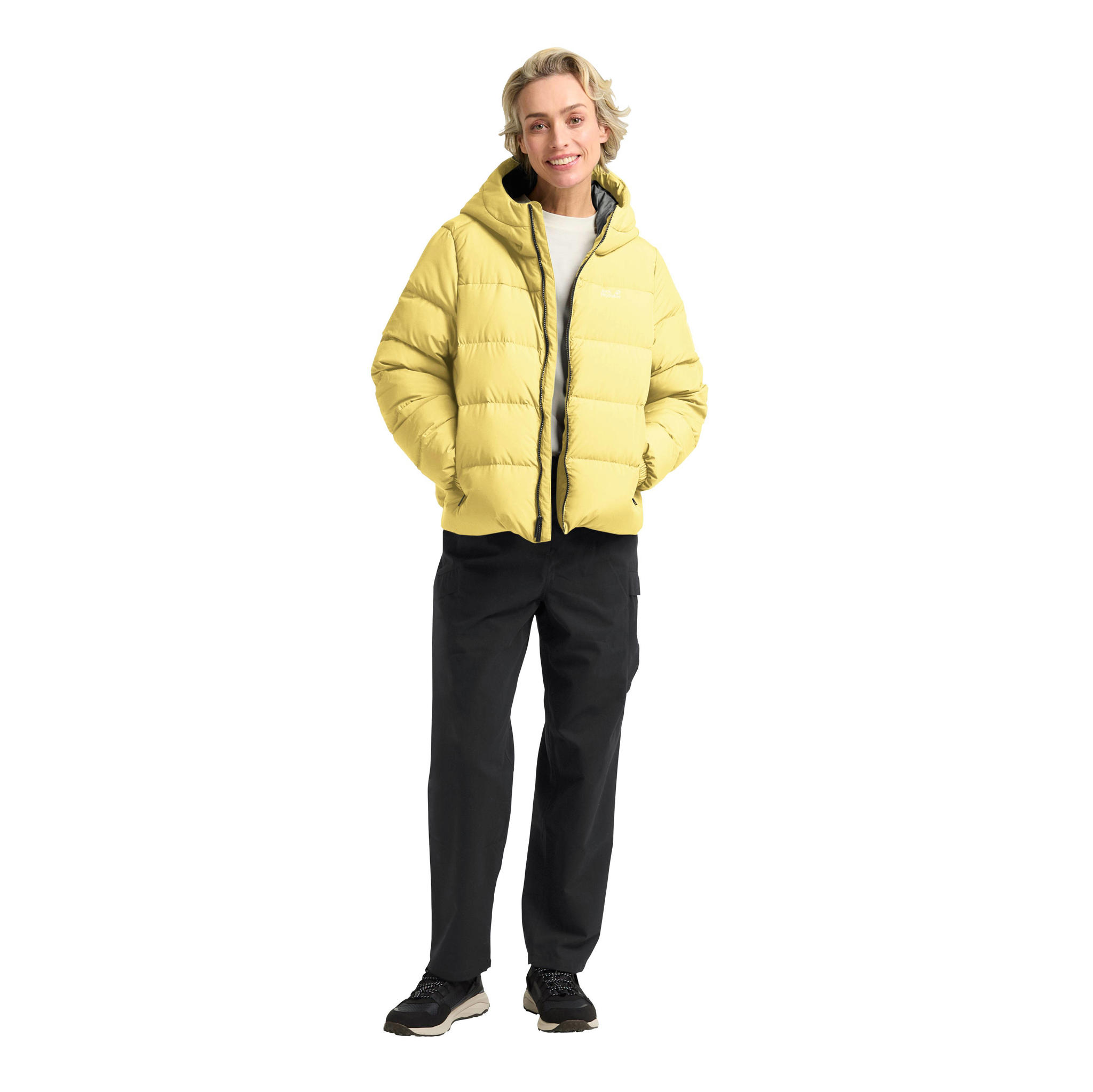 Jack Wolfskin gewatteerde jas Frozen Palace geel | wehkamp