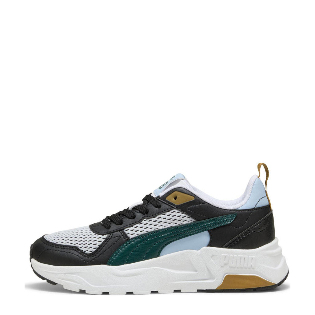 Puma Trinity Lite sneakers wit/groen/zwart | wehkamp