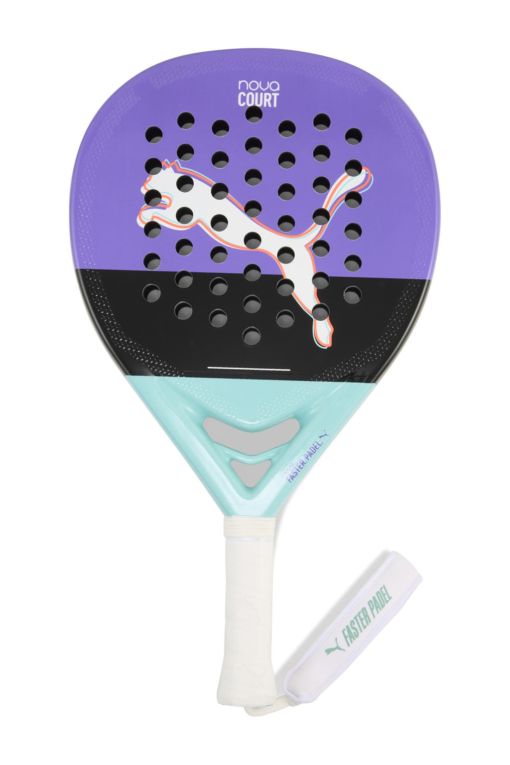 Puma Senior padel racket Nova paars/zwart/blauw | wehkamp