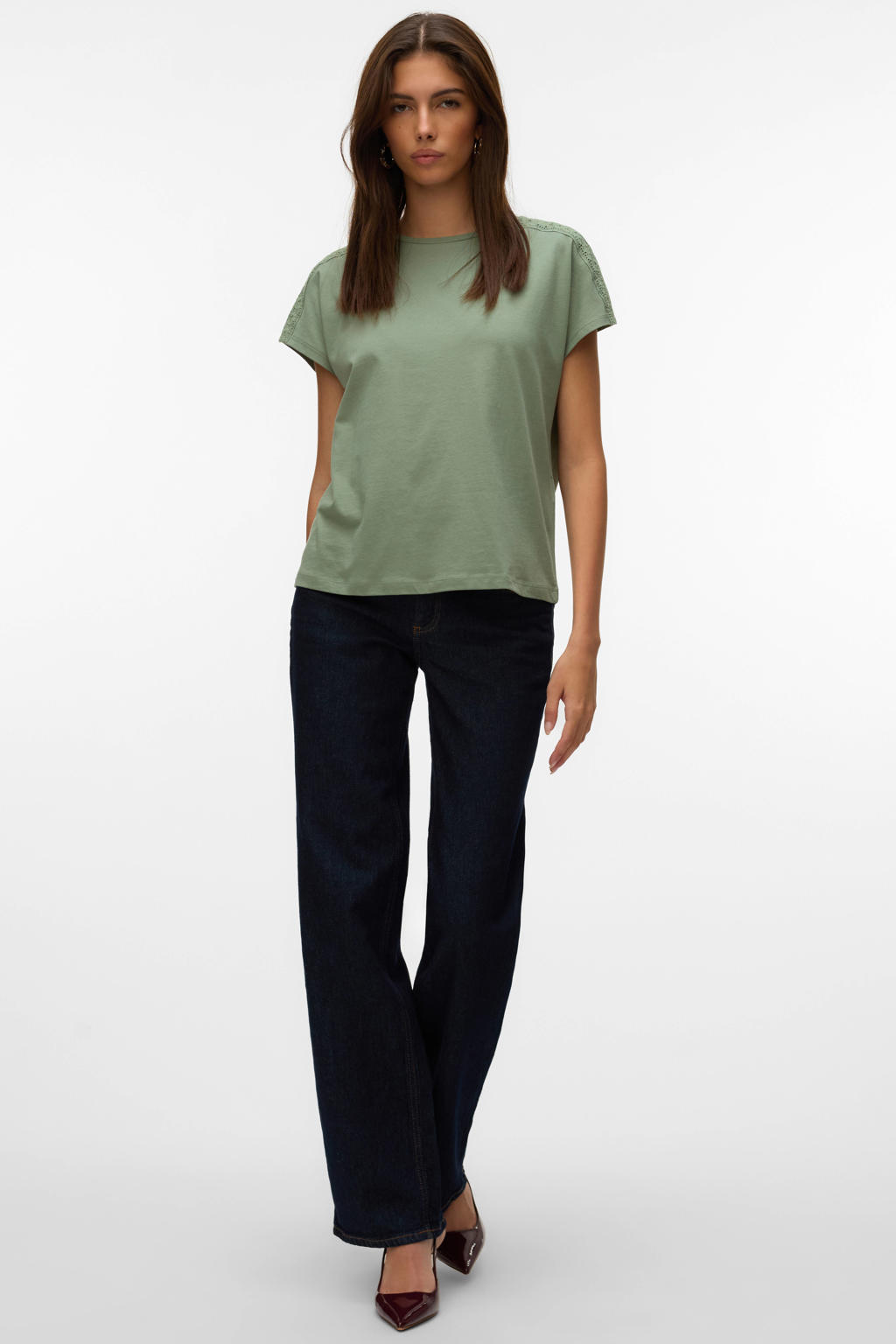 VERO MODA T-shirt groen kopen? | Morgen in huis | wehkamp