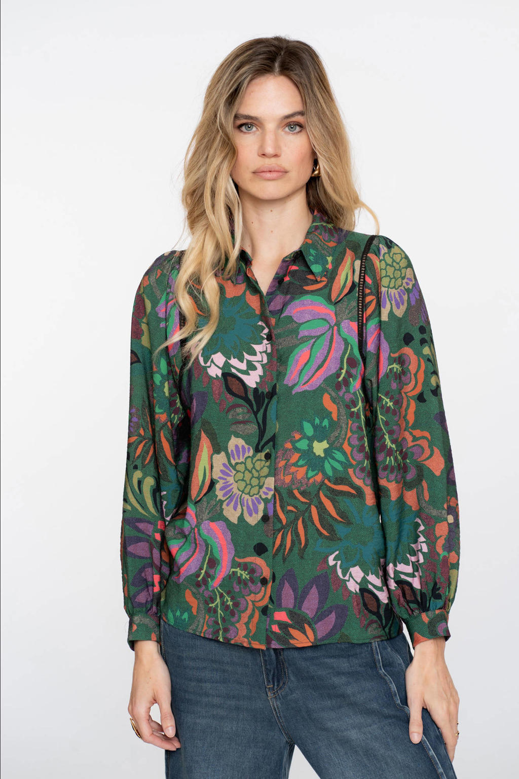 Bluse A Linie Groe Groen