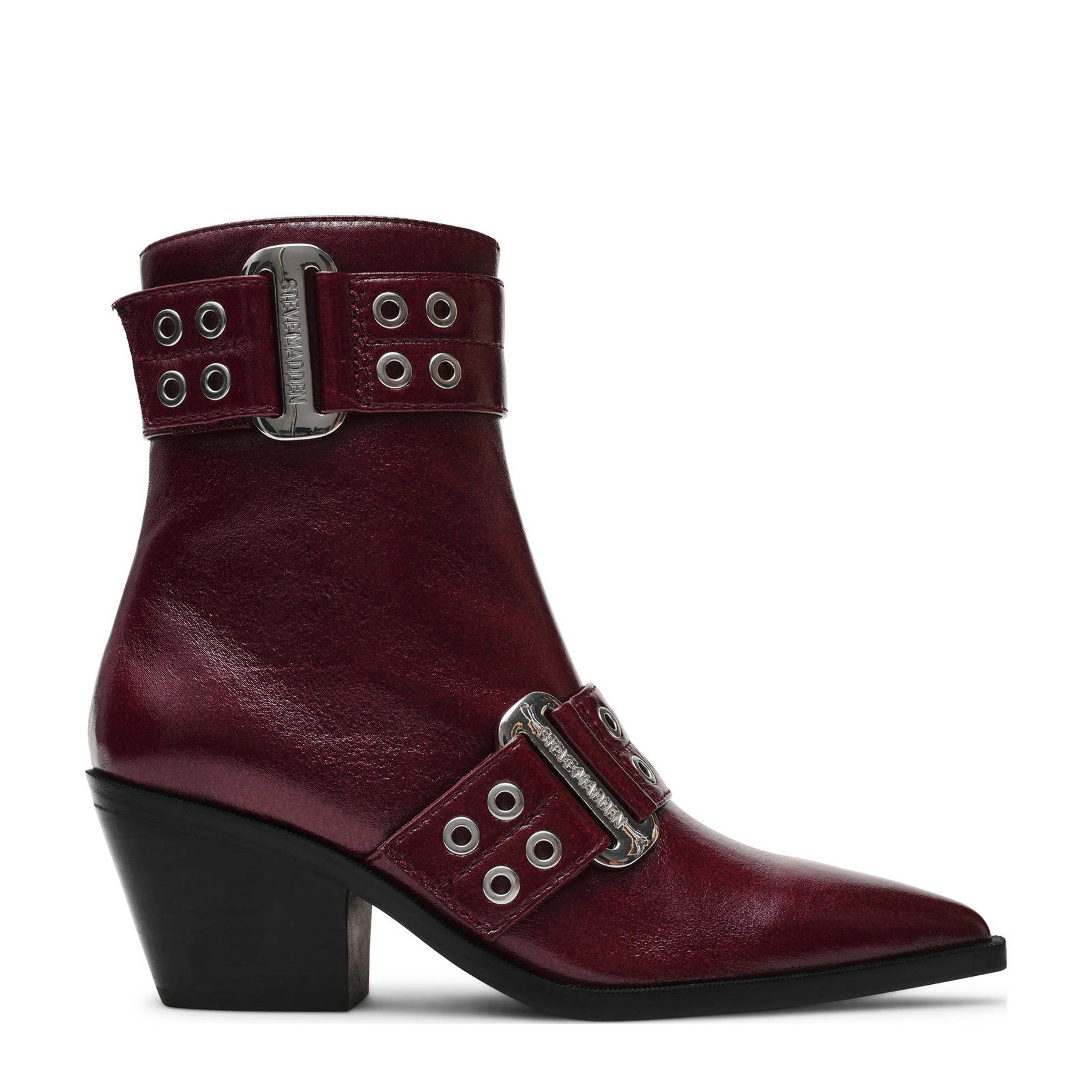 Steve Madden Splurge enkellaarzen bordeaux | wehkamp
