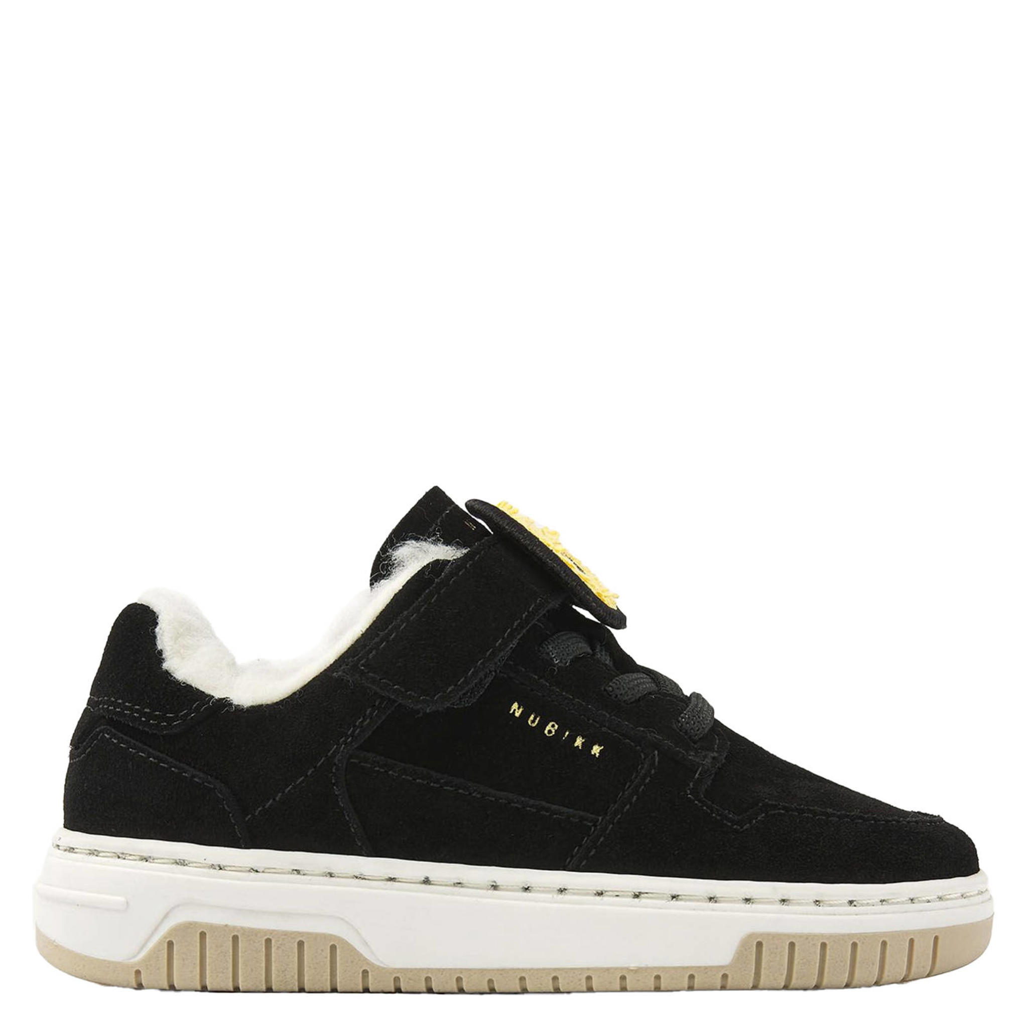 Nubikk Basket Teddy Jr gevoerde suède sneakers zwart | wehkamp
