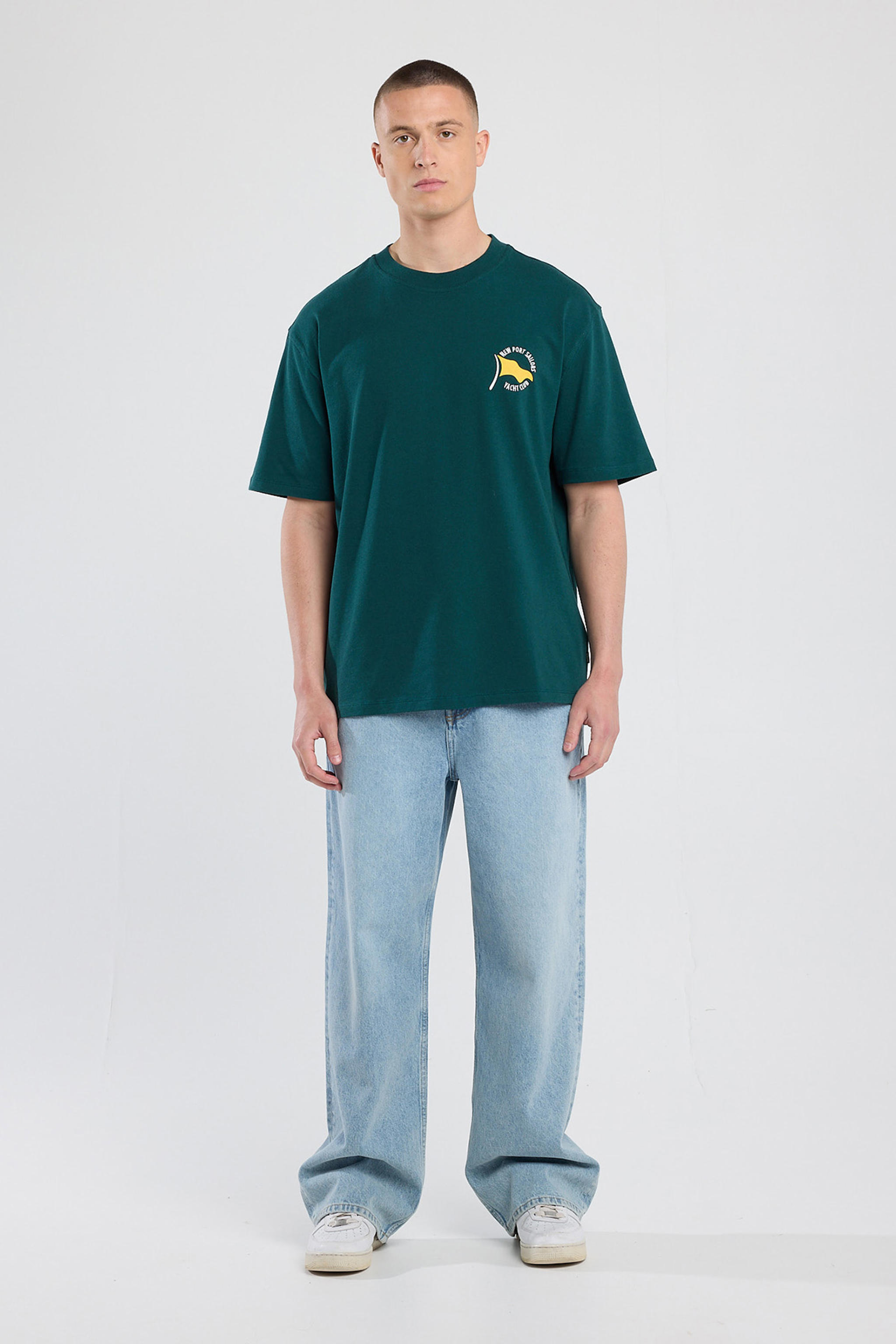 America Today T-shirt donkergroen | wehkamp