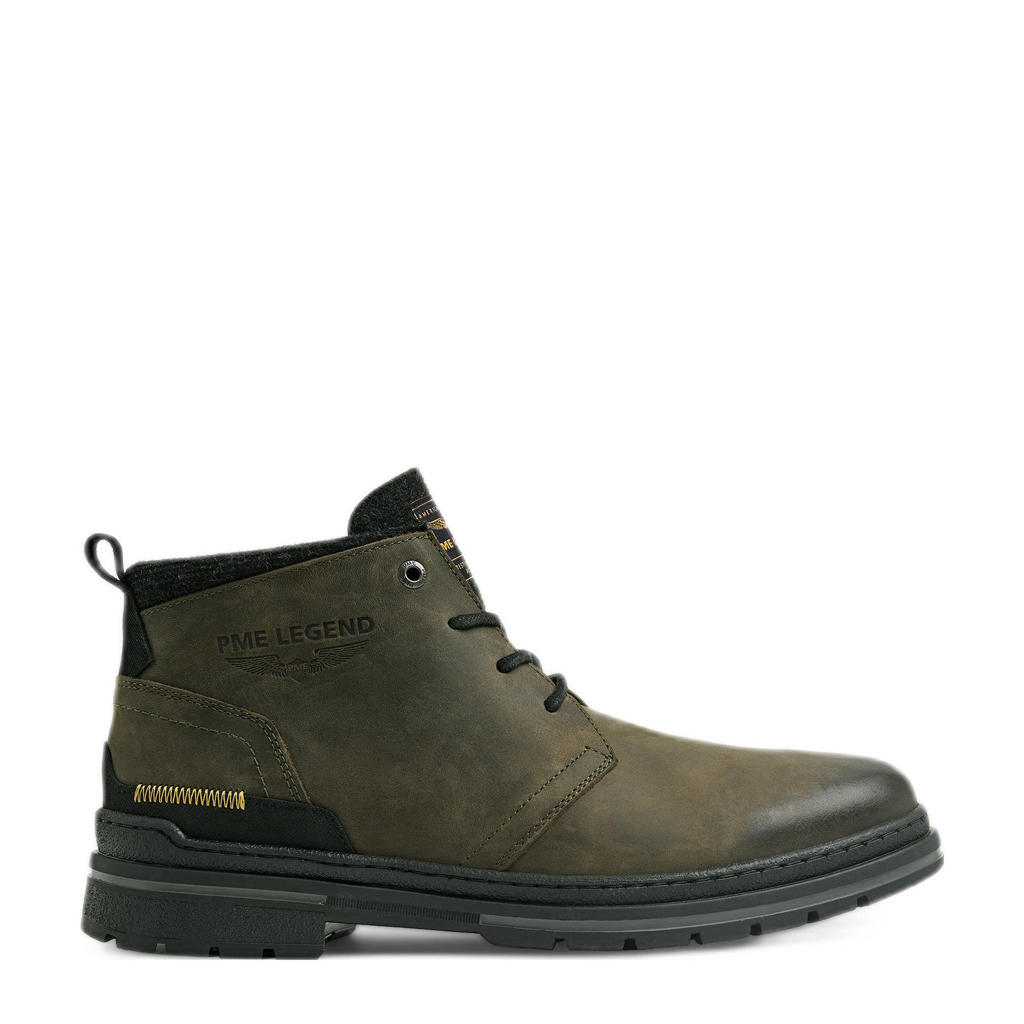 PME Legend Fleetman leren veterboots kaki | wehkamp