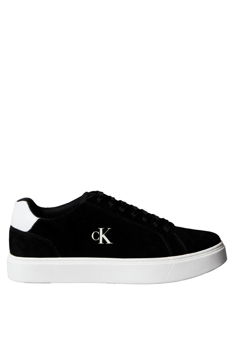 Calvin Klein suède sneakers donkerblauw | wehkamp