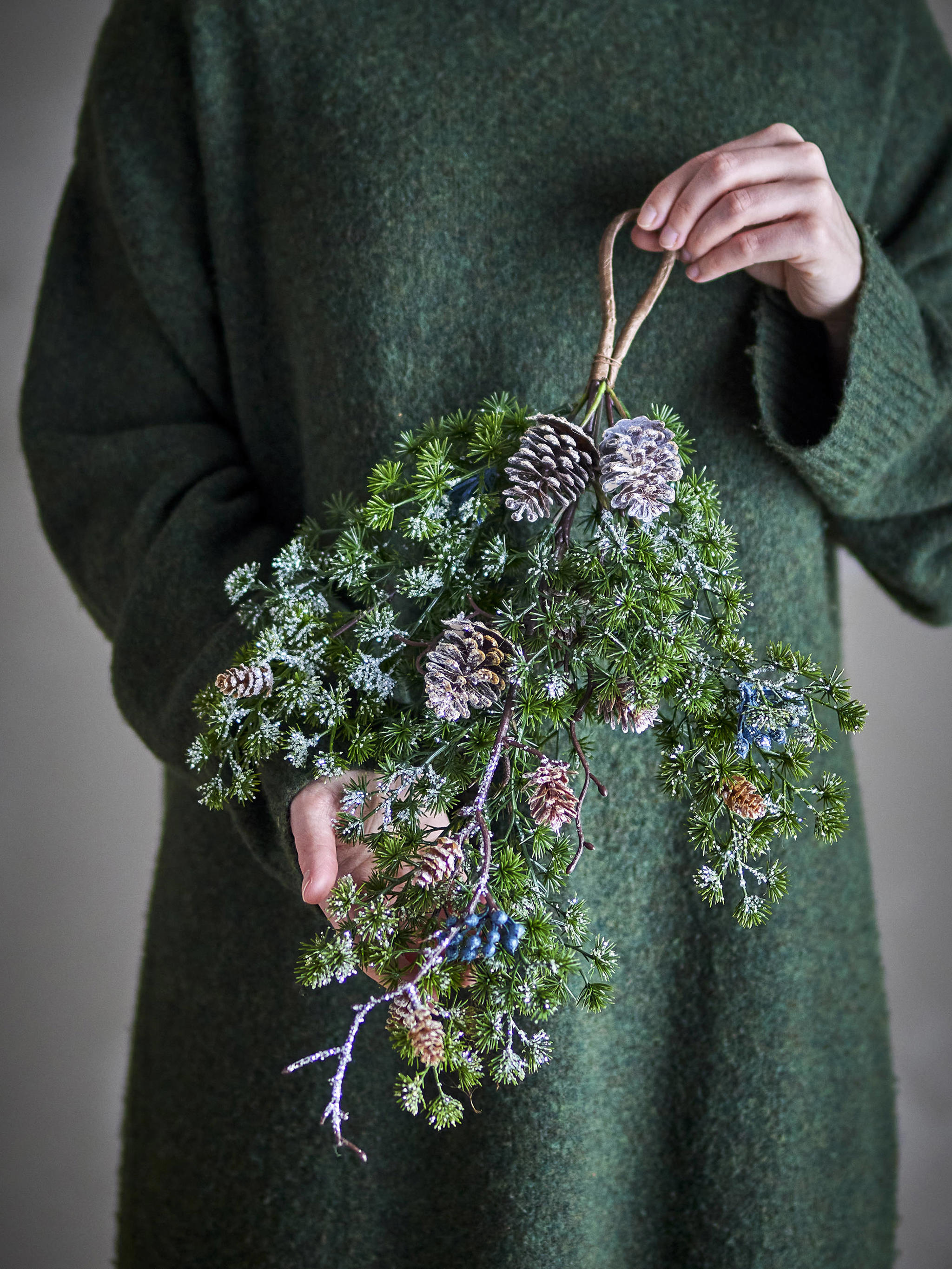 Bloomingville kerst-deurdecoratie Vedar kunststof | wehkamp