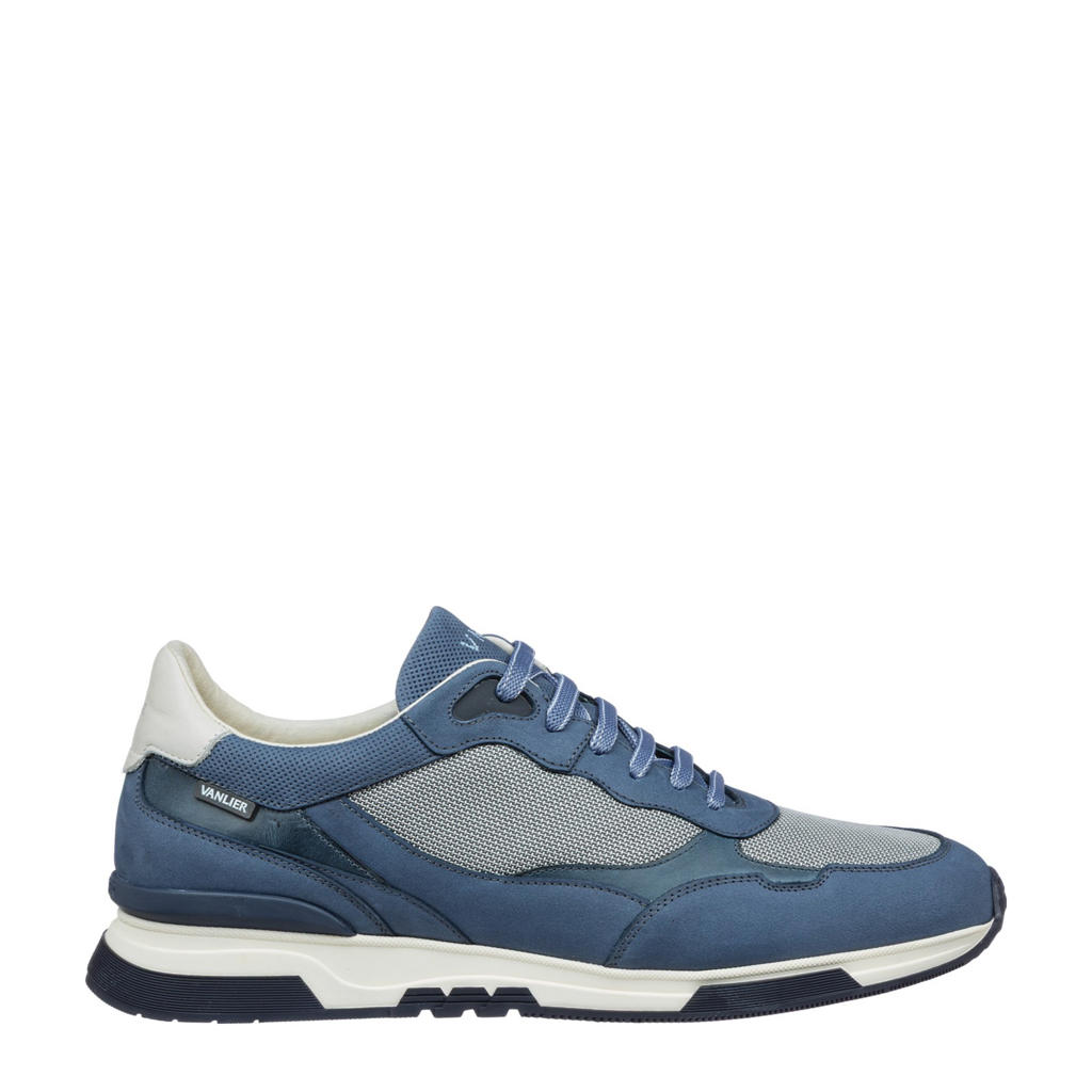 Van Lier Romeo nubuck sneakers blauw | wehkamp