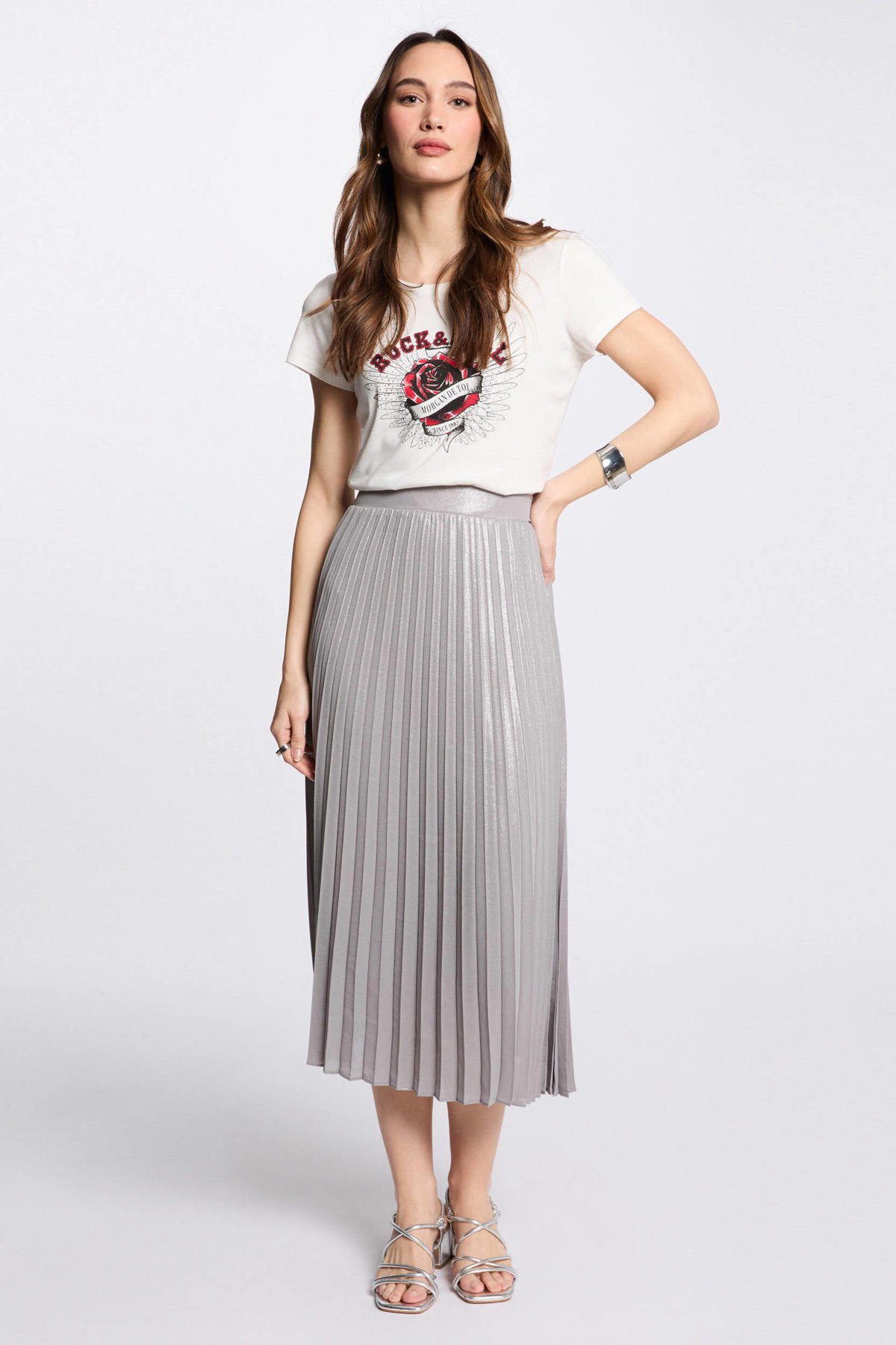 Morgan plissé rok zilver kopen? | Morgen in huis | wehkamp