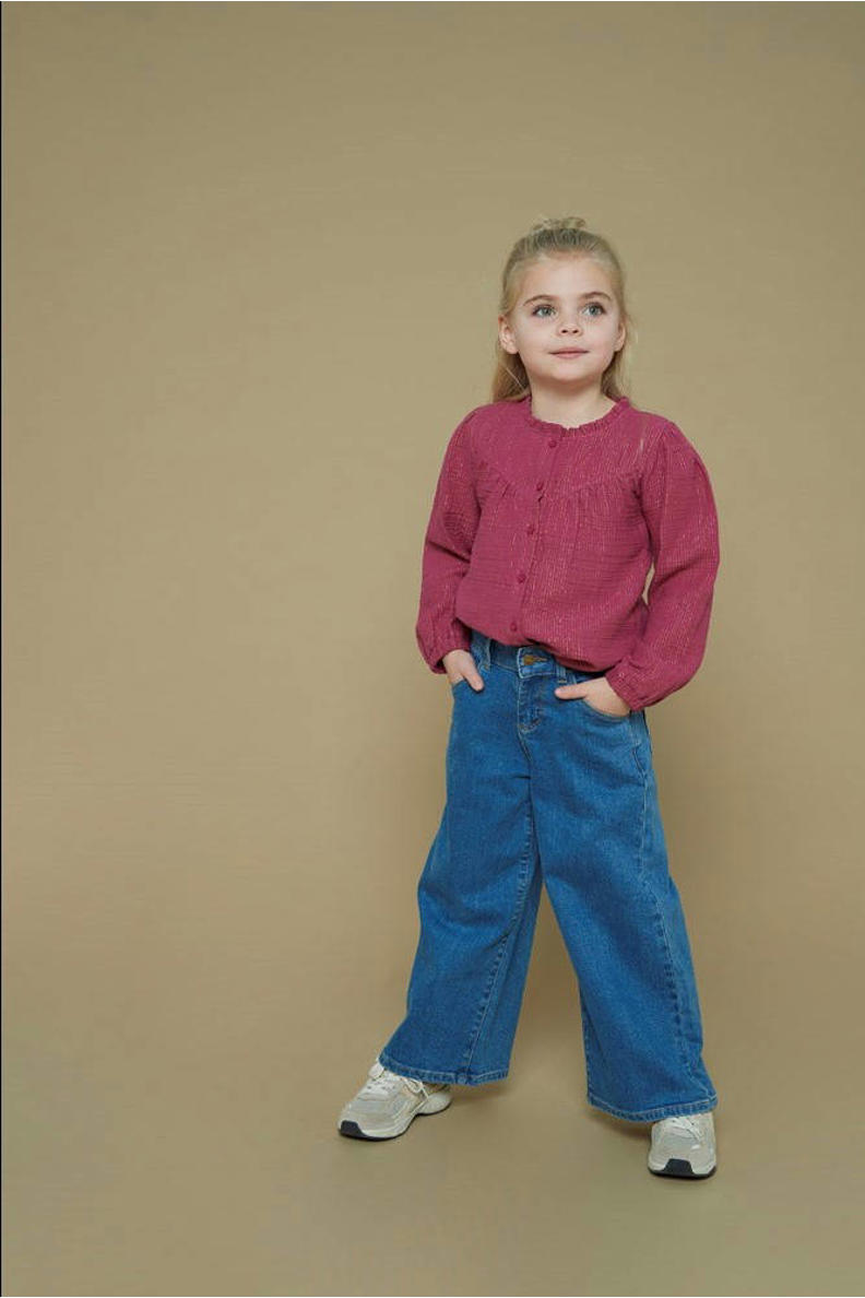 Jubel wide leg jeans medium blue denim Queen Of Hearts | wehkamp