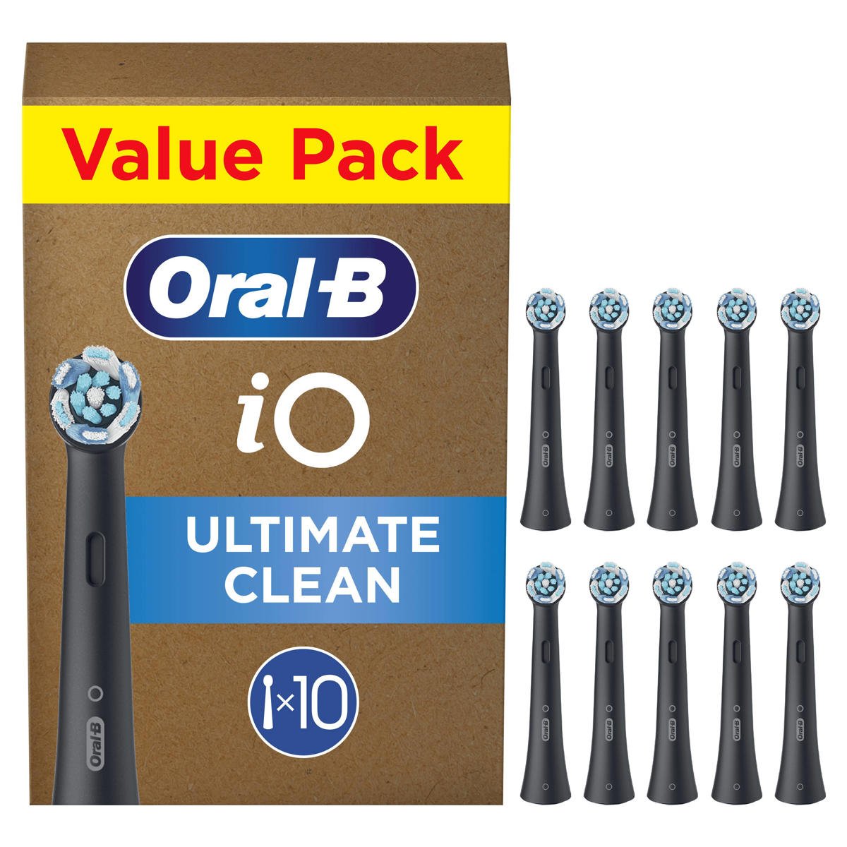 Oral B iO Ultimate Clean opzetborstels - zwart - 10 stuks | wehkamp