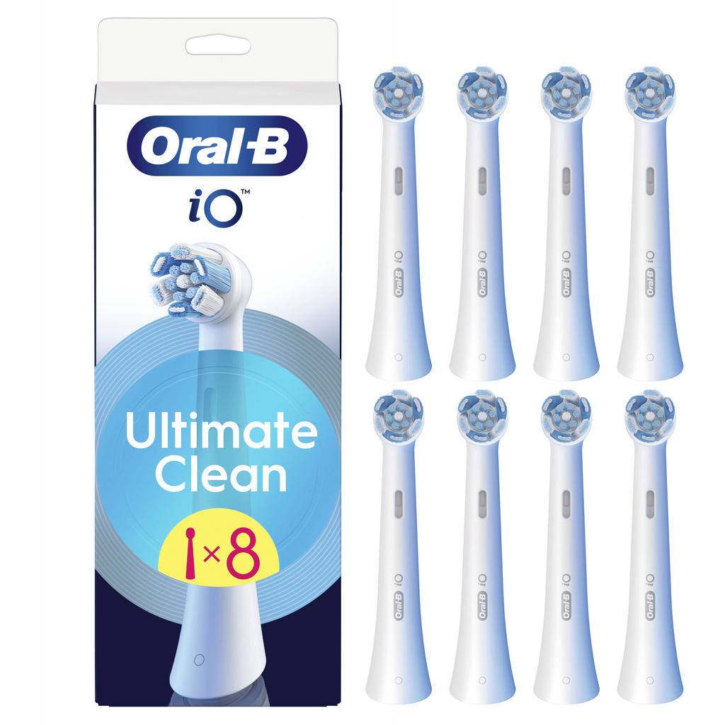 Oral B iO Ultimate Clean opzetborstels - wit - 8 stuks | wehkamp