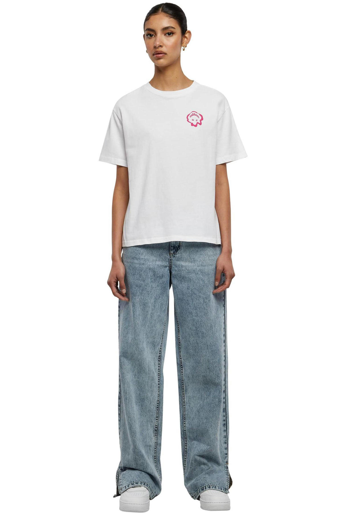 Miss Tee T-shirt met backprint wit | wehkamp
