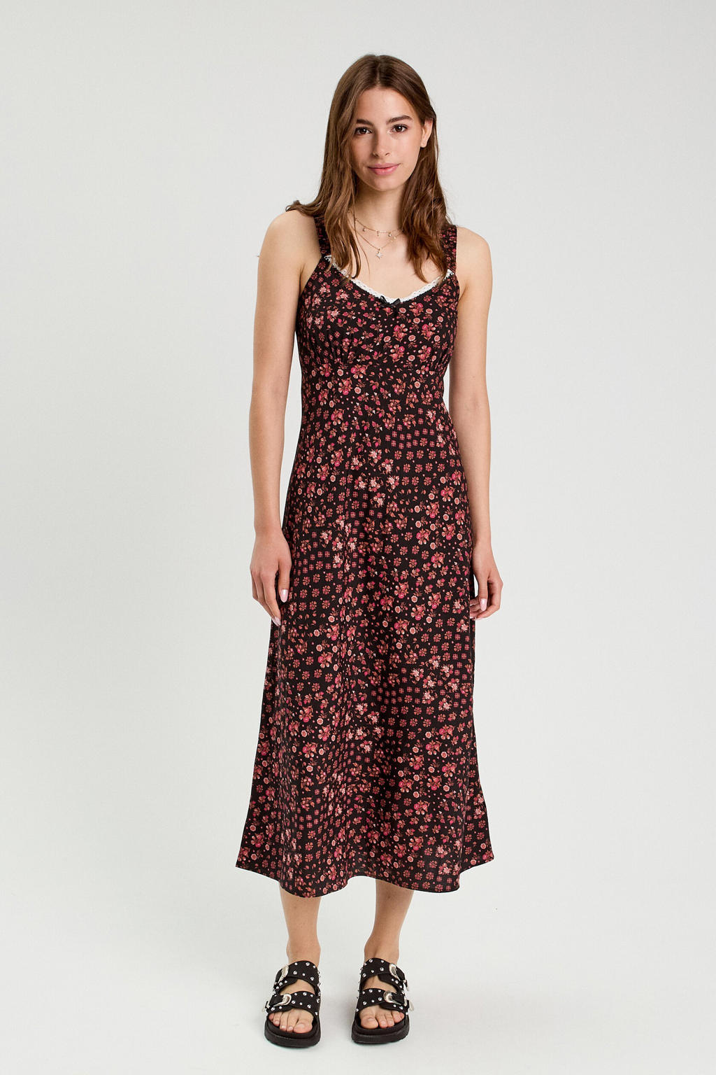 Cache Cache zomerjurk bruin/rood | wehkamp