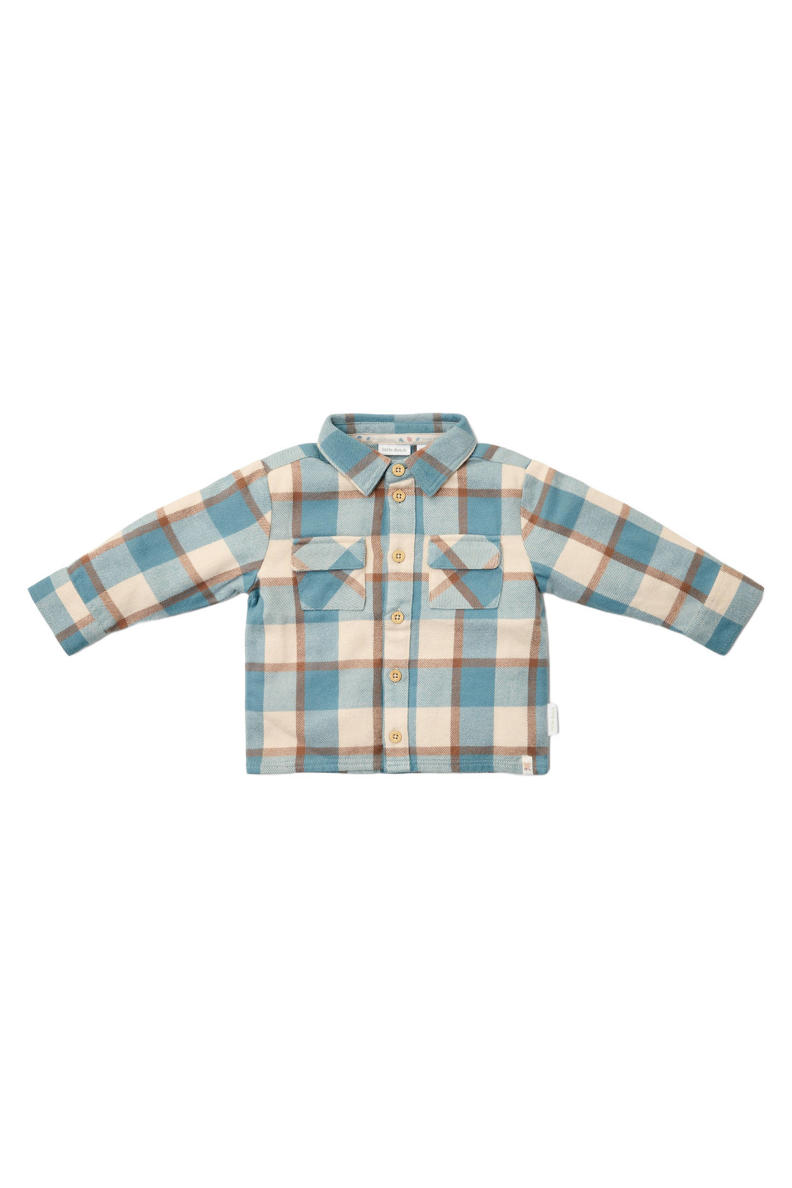 Little Dutch geruite overhemd blauw | wehkamp