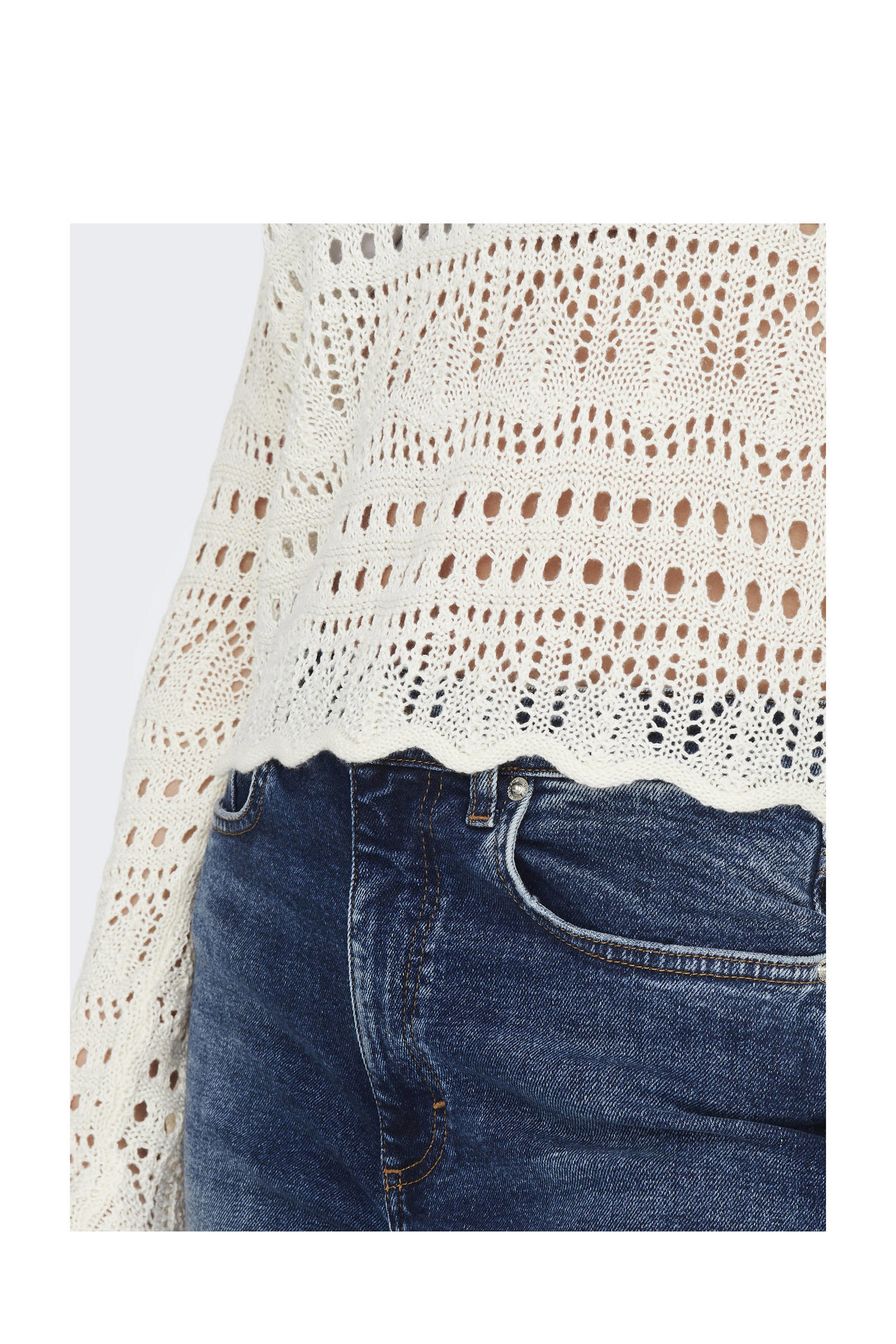 JDY top ecru crochet kopen? | Morgen in huis | wehkamp