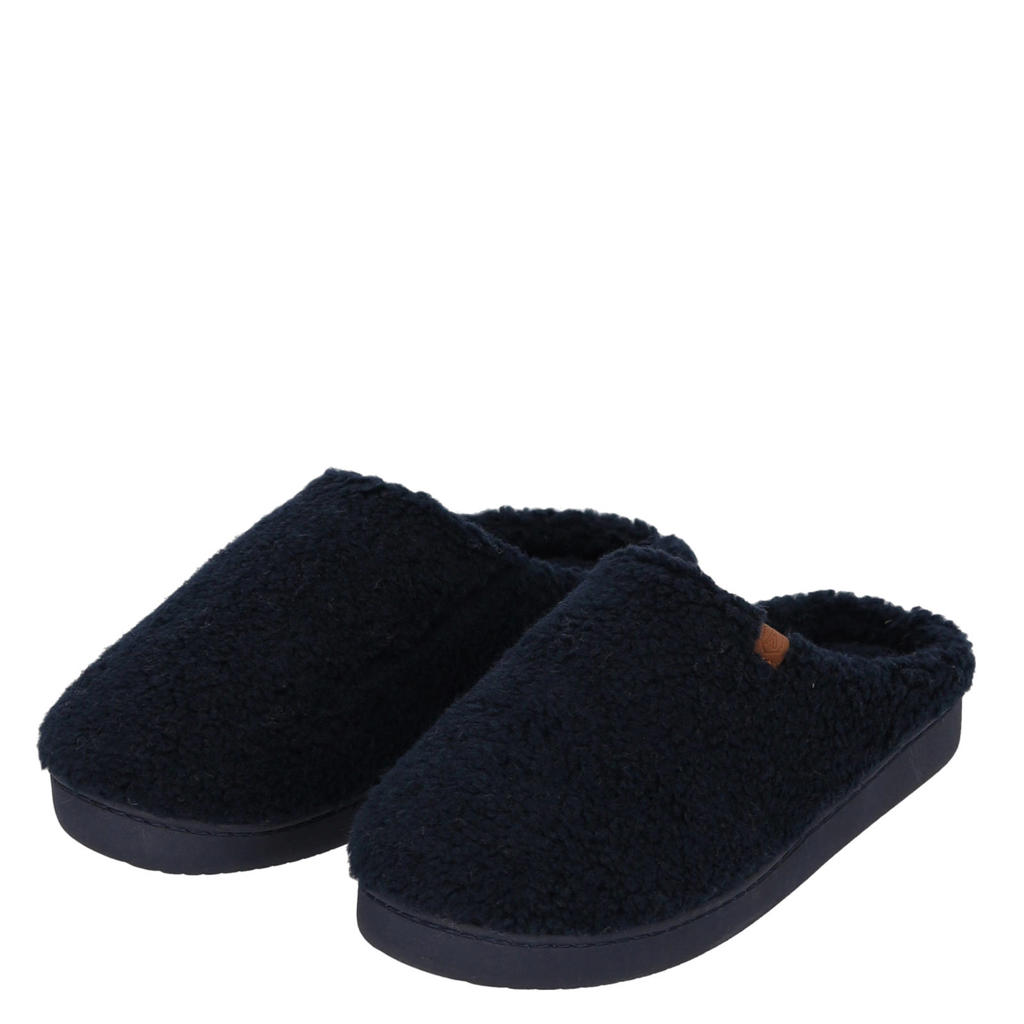 Apollo pantoffels donkerblauw | wehkamp