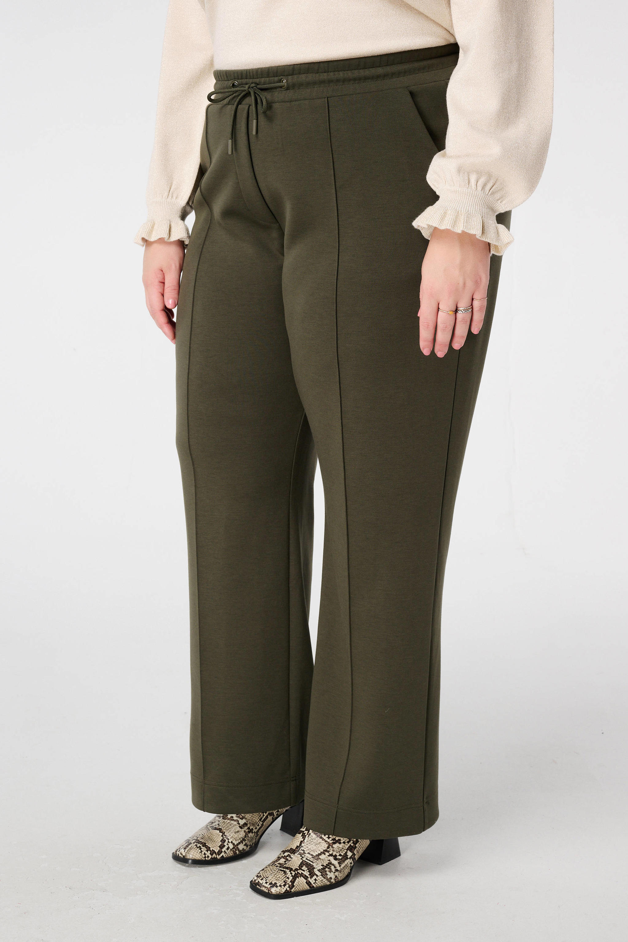 MS Mode wide leg regular waist broek kski | wehkamp