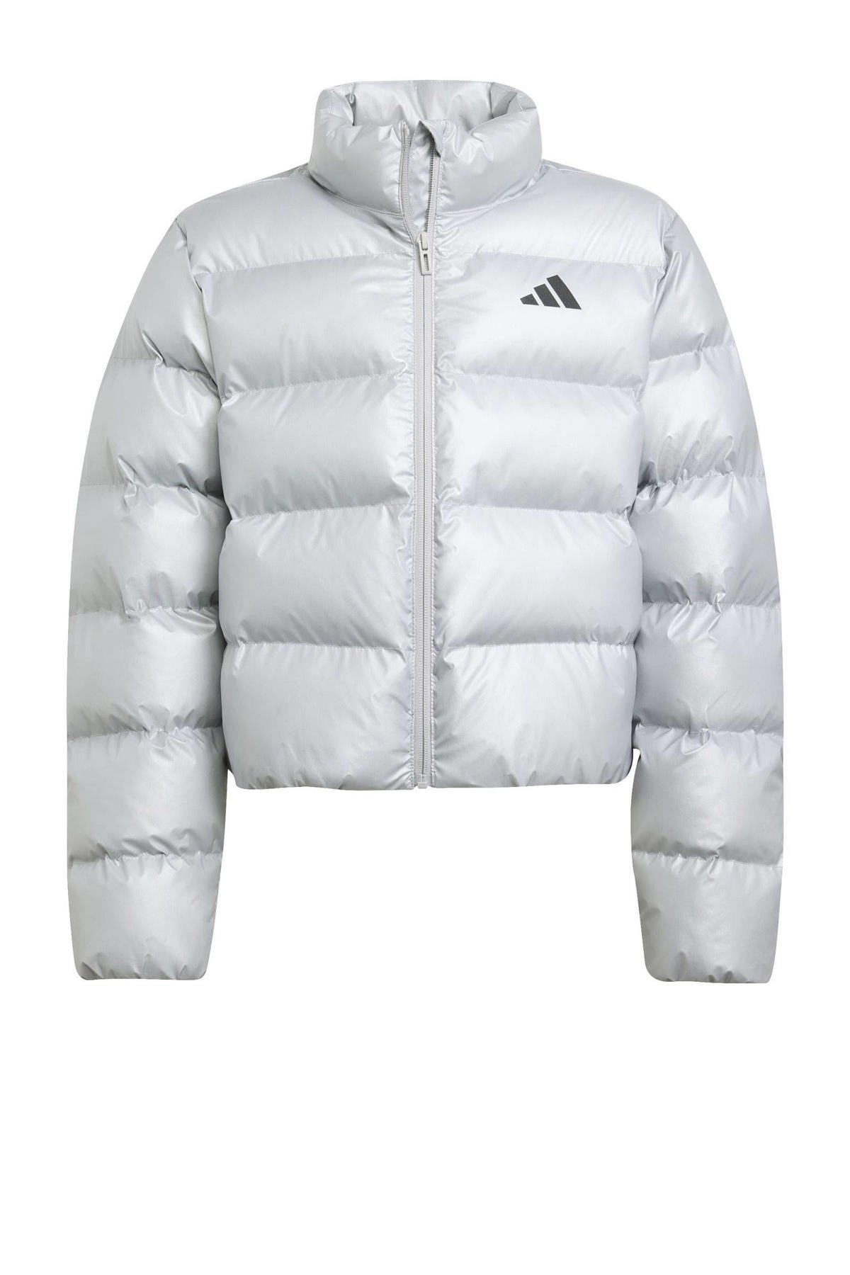 adidas Sportswear jas zilver metallic | wehkamp