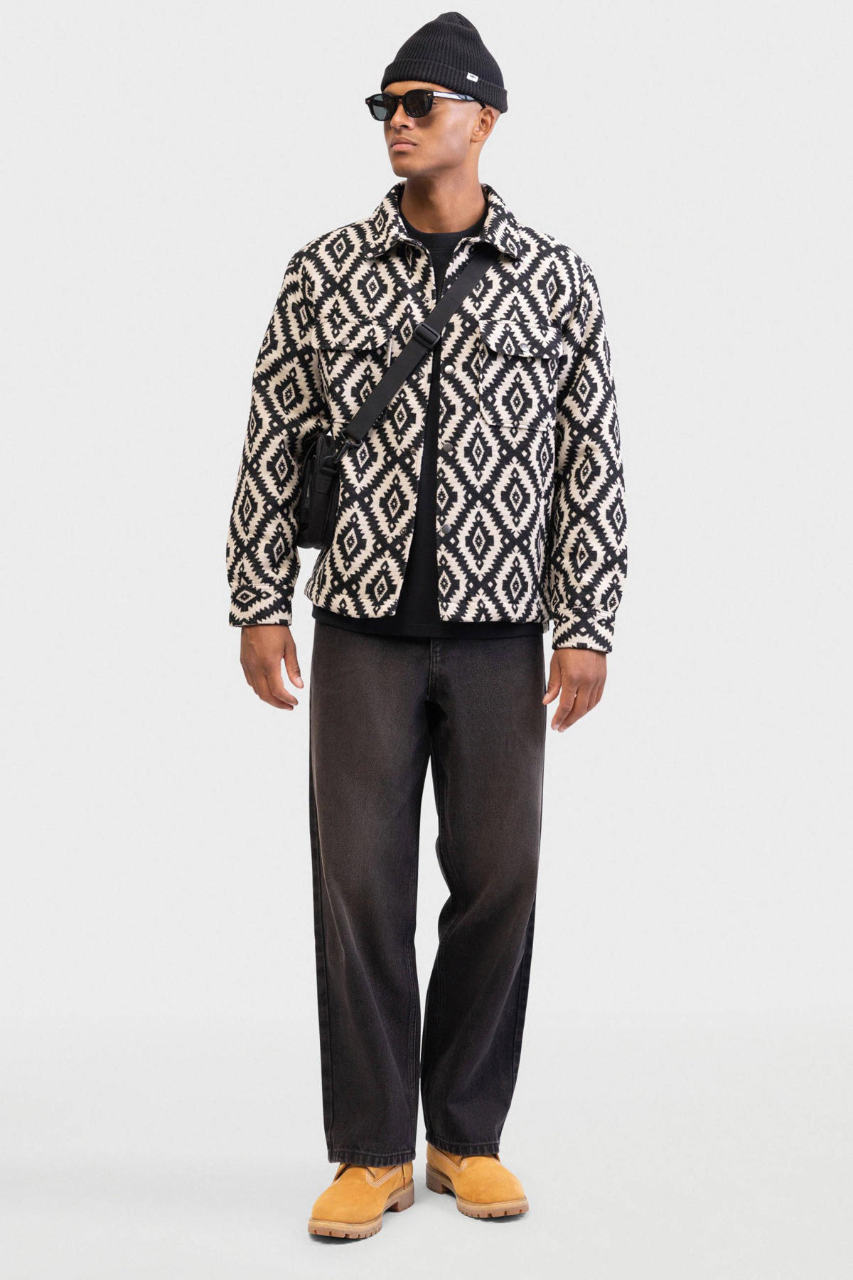 Redefined Rebel overshirt zwart | wehkamp