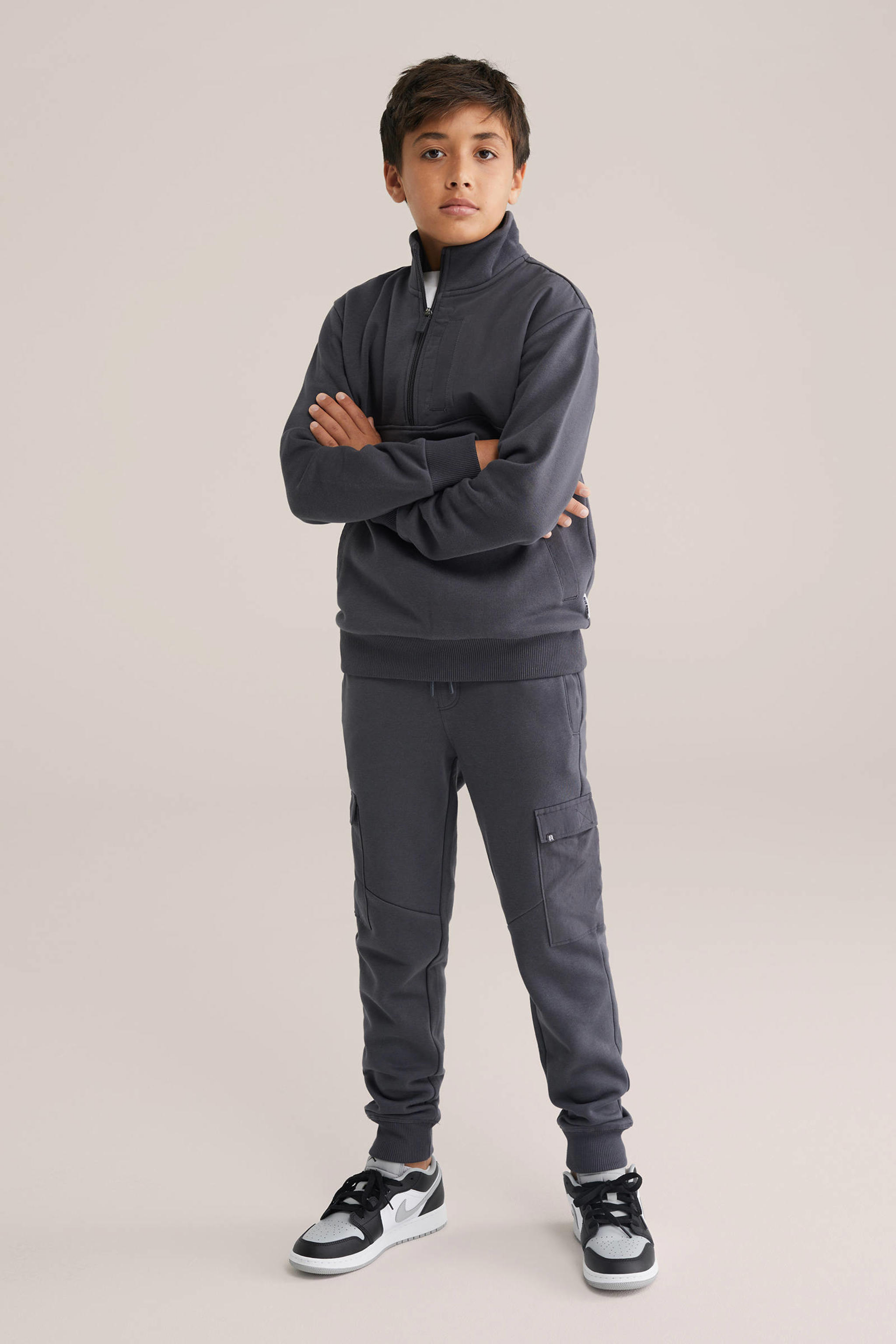 WE Fashion Blue Ridge sweater antraciet | wehkamp