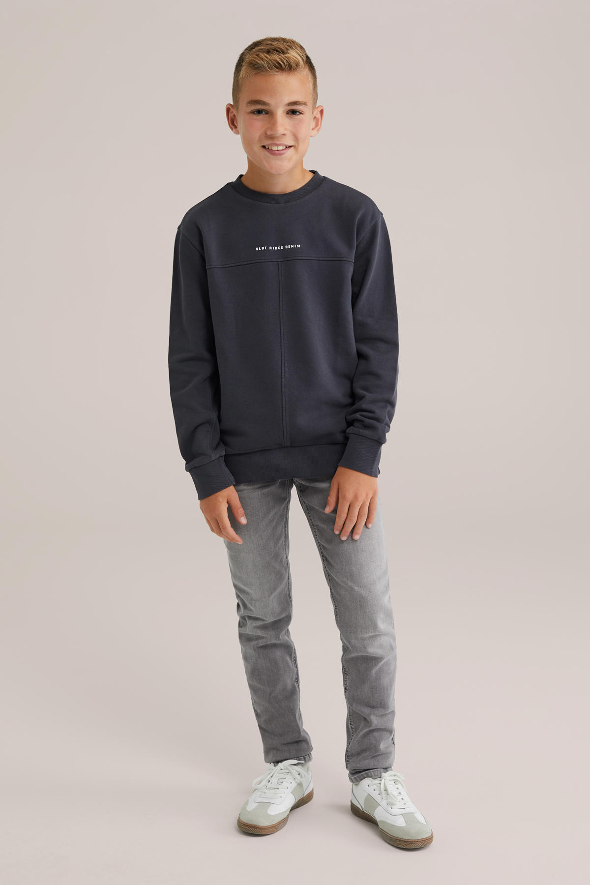 WE Fashion Blue Ridge sweater antraciet | wehkamp