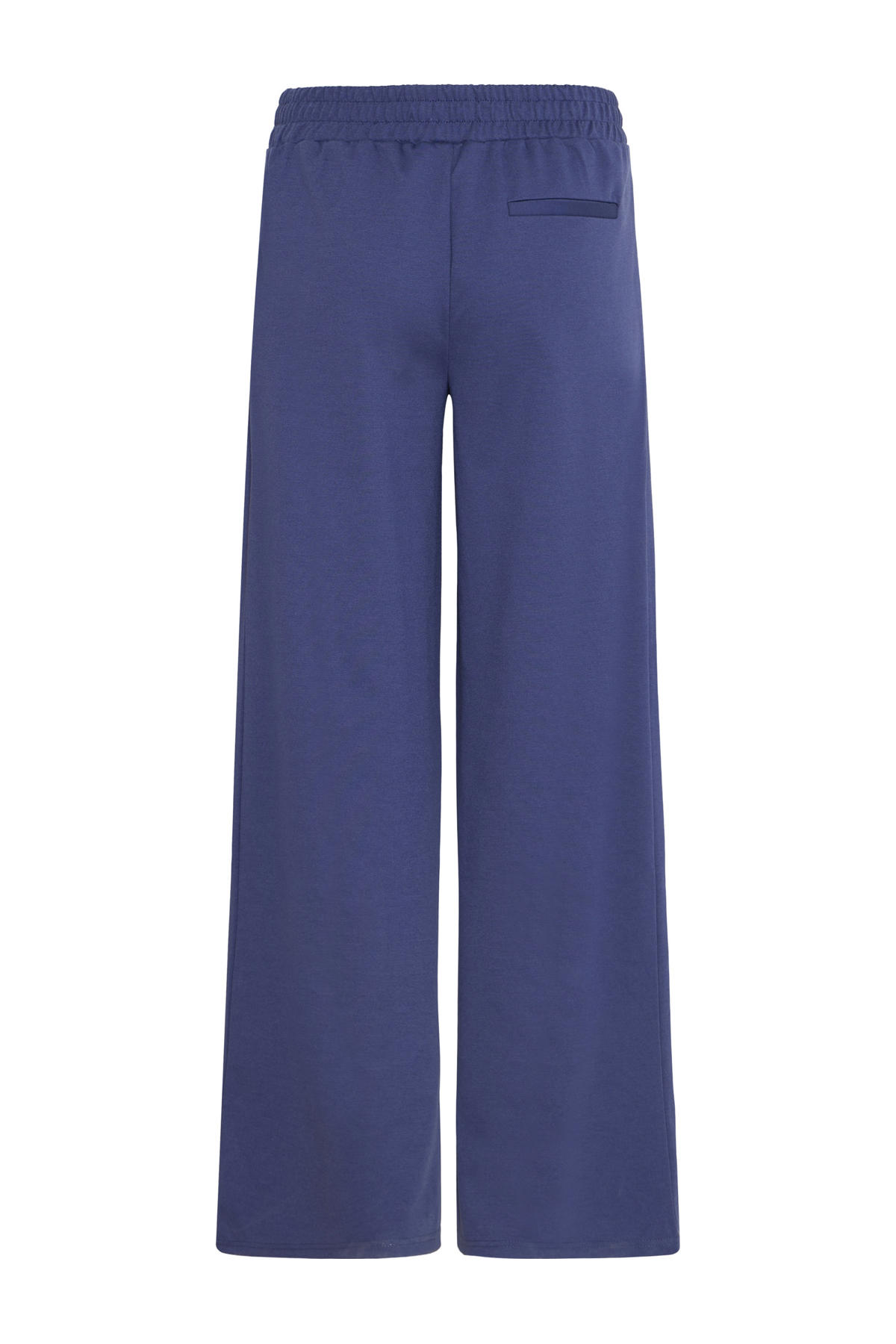 ICHI denim wide leg high waist broek blauw | wehkamp