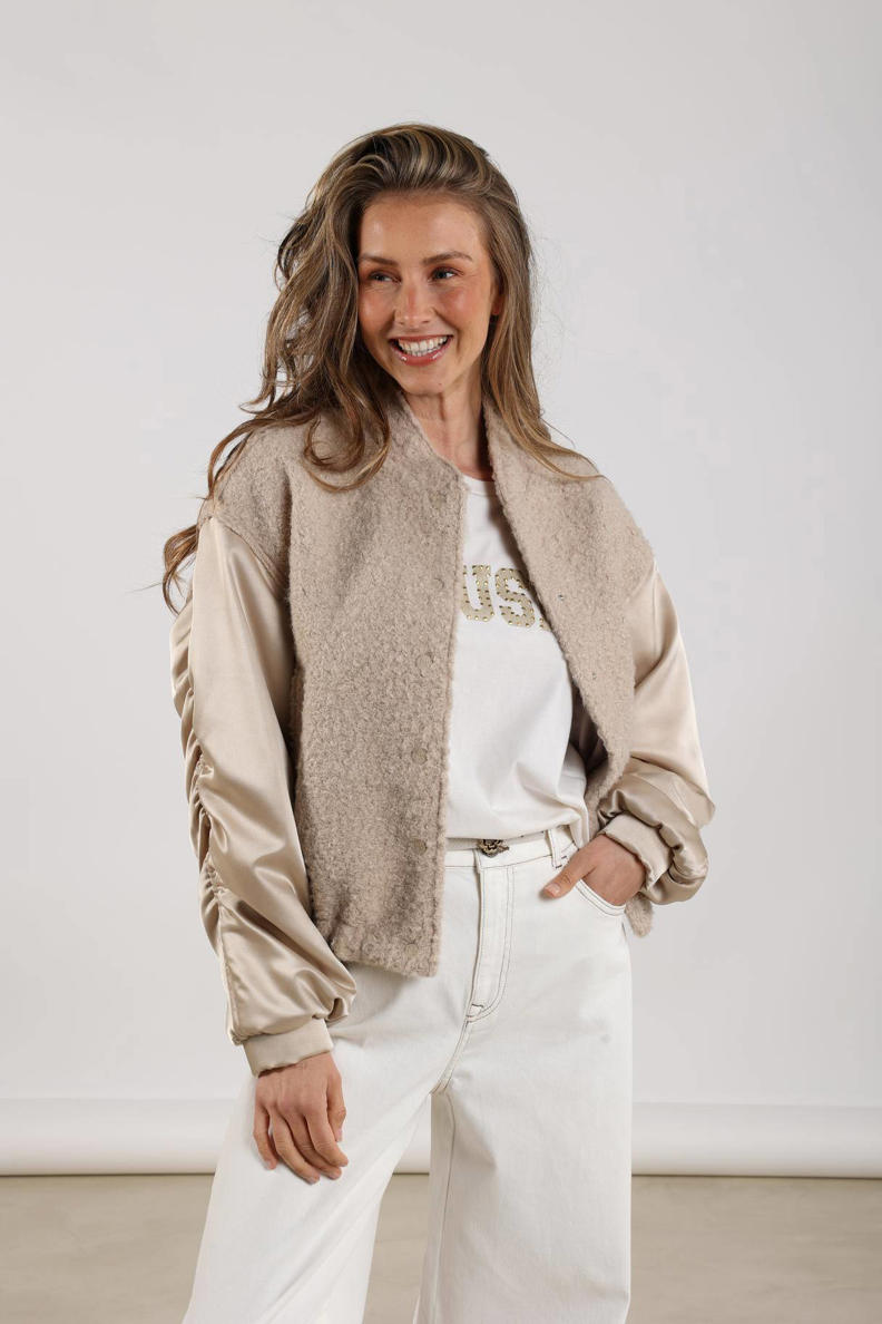 NUKUS teddy bomberjack zand kopen? | Morgen in huis | wehkamp