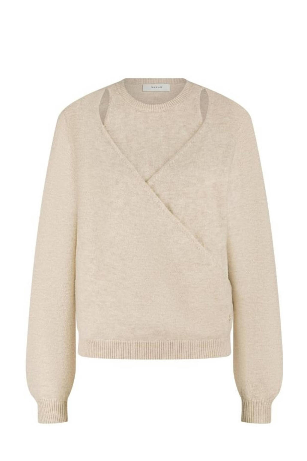 NUKUS pullover trui zand fijn gebreid | wehkamp