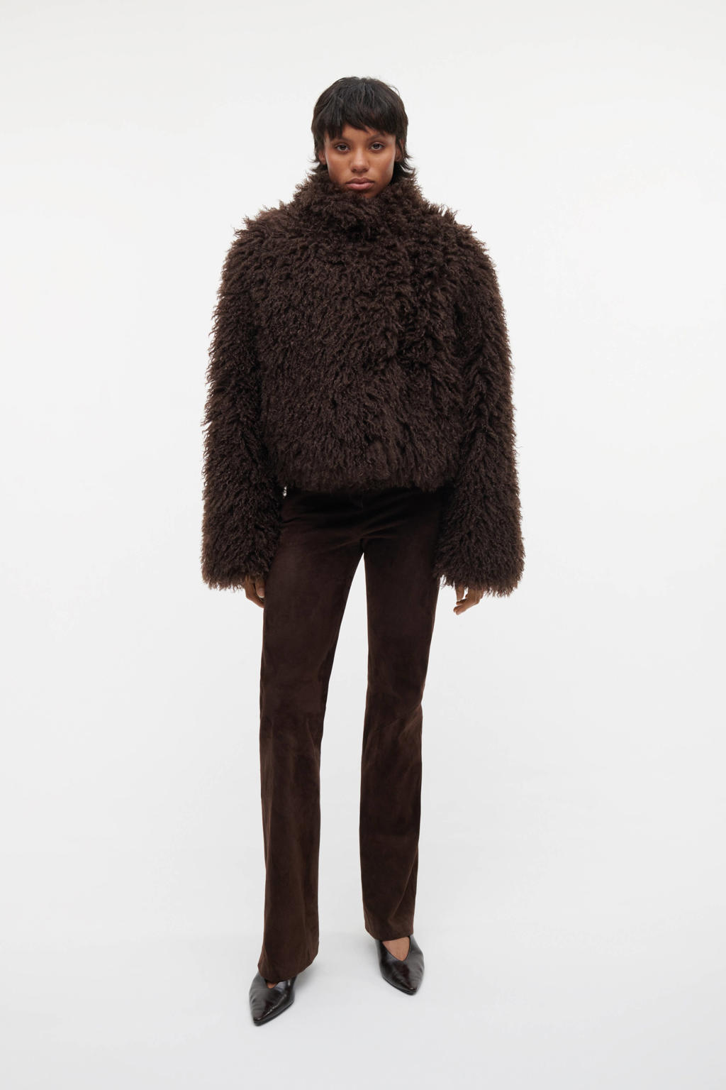 Studio AR by ARMA faux fur jas bruin | wehkamp