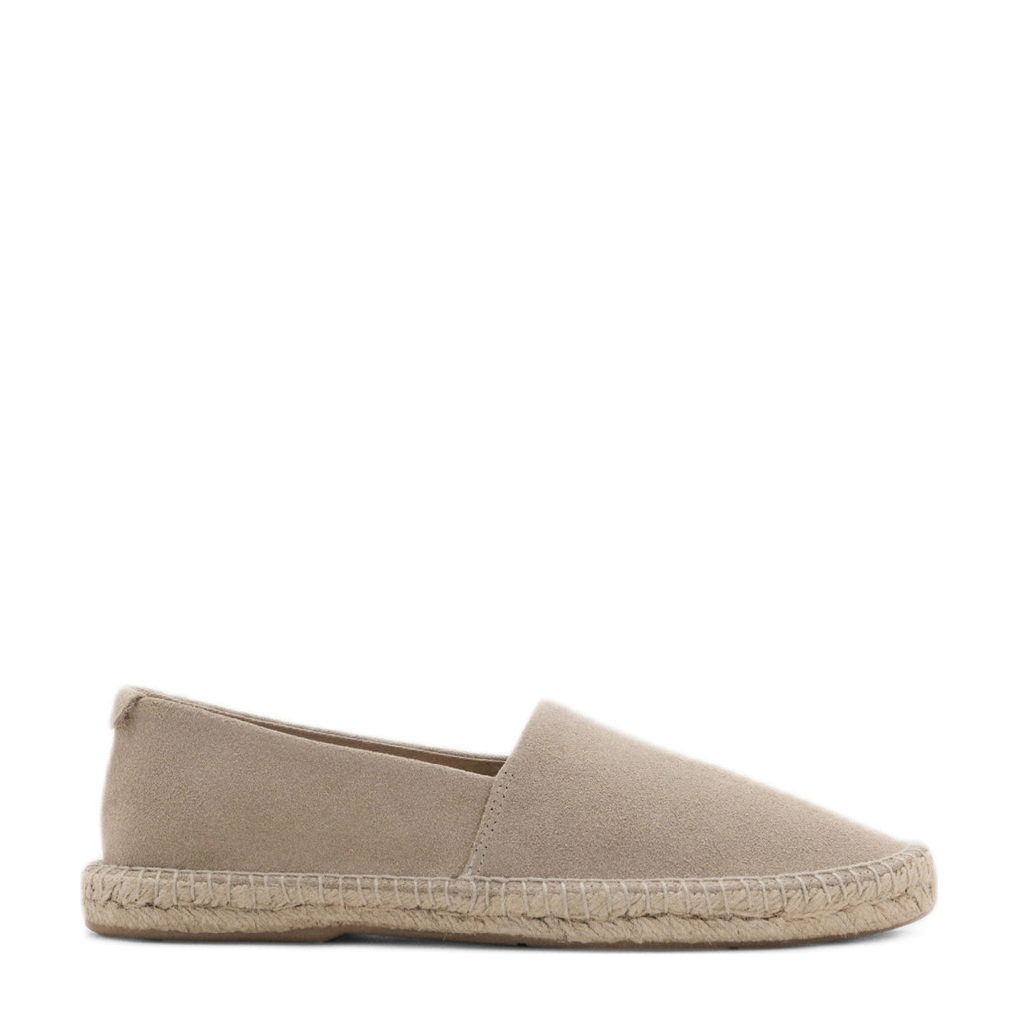 Mango Man suède espadrilles beige | wehkamp