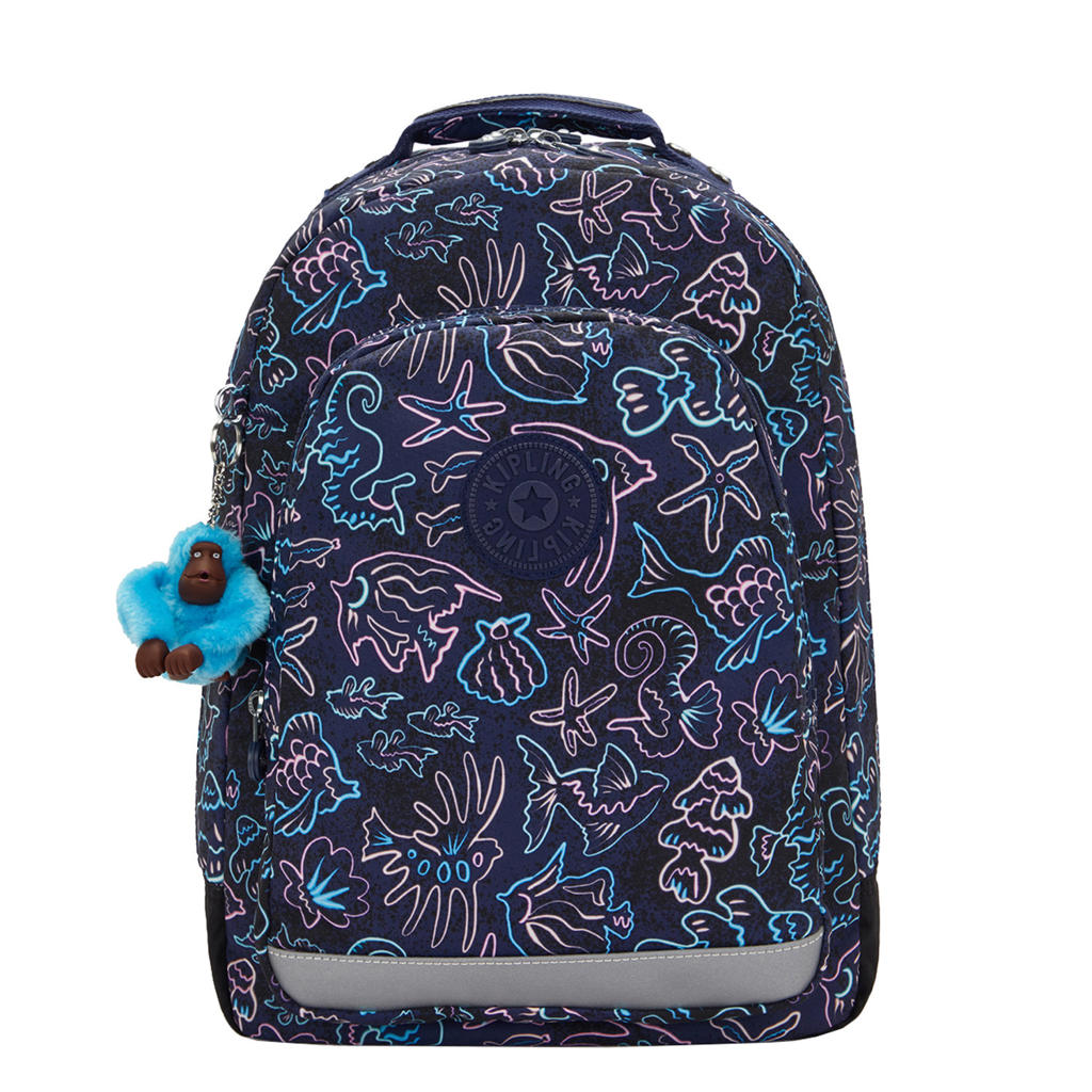 Kipling rugzak Class Room donkerblauw | wehkamp