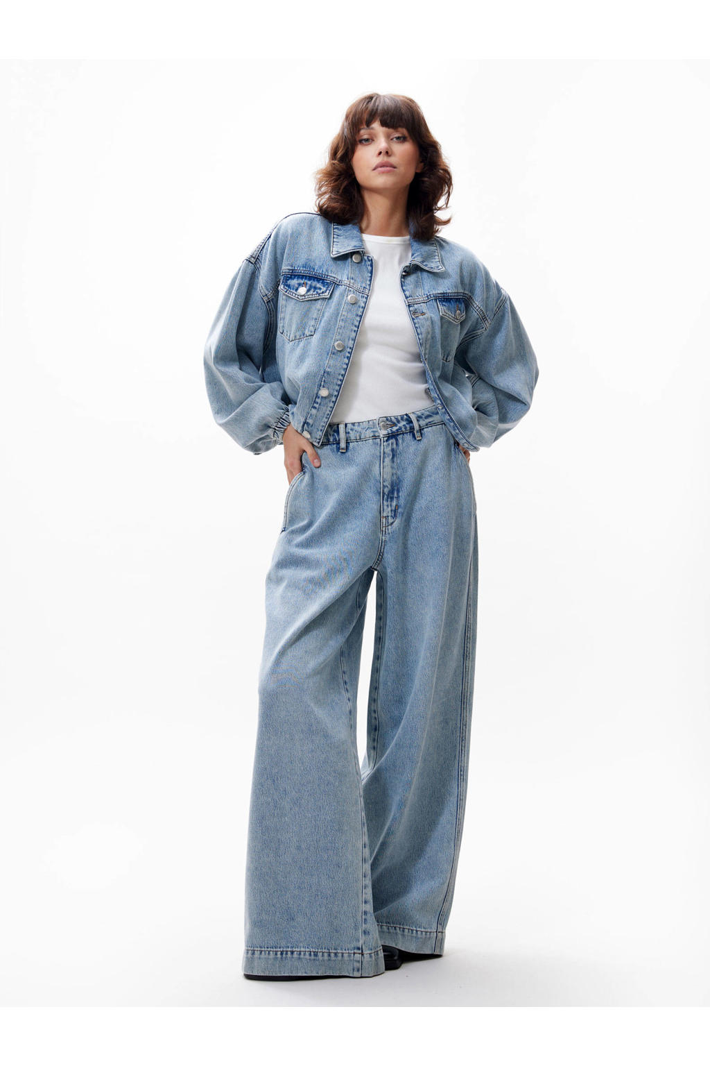Catwalk Junkie denim spijkerjas light blue denim | wehkamp
