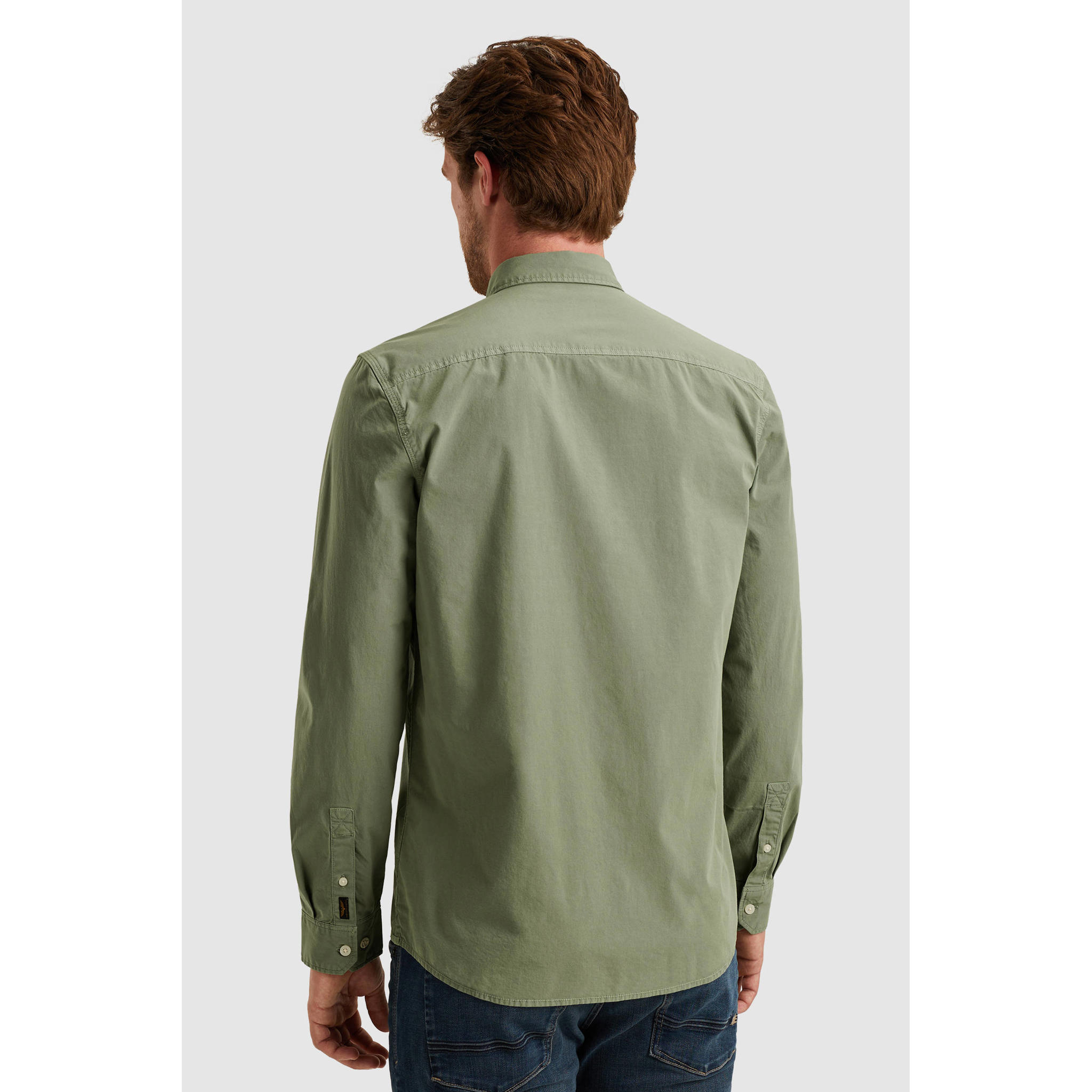PME Legend regular casual overhemd AMERICAN CLASSIC groen | wehkamp
