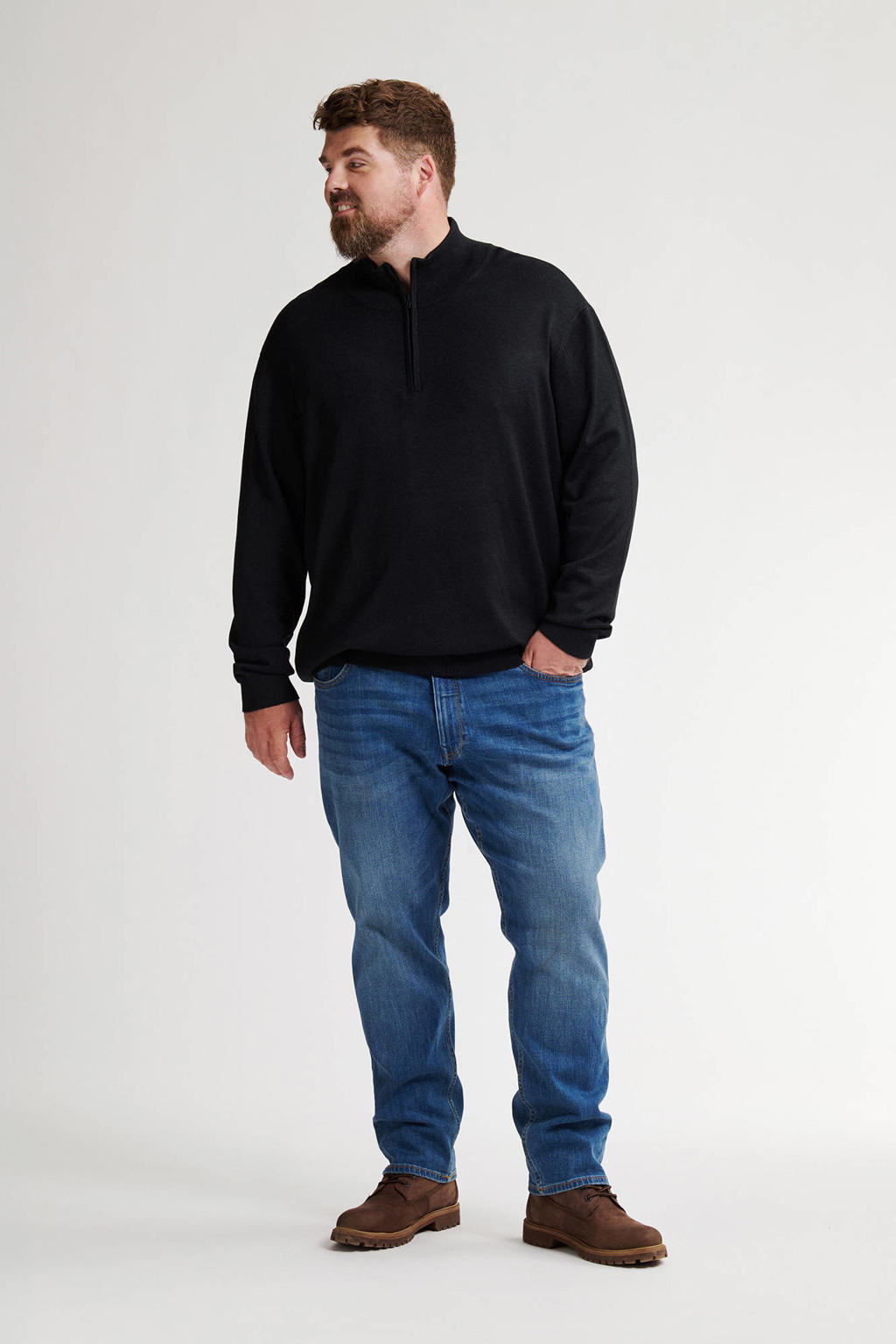 Petrol industries Plus Size sweater zwart | wehkamp