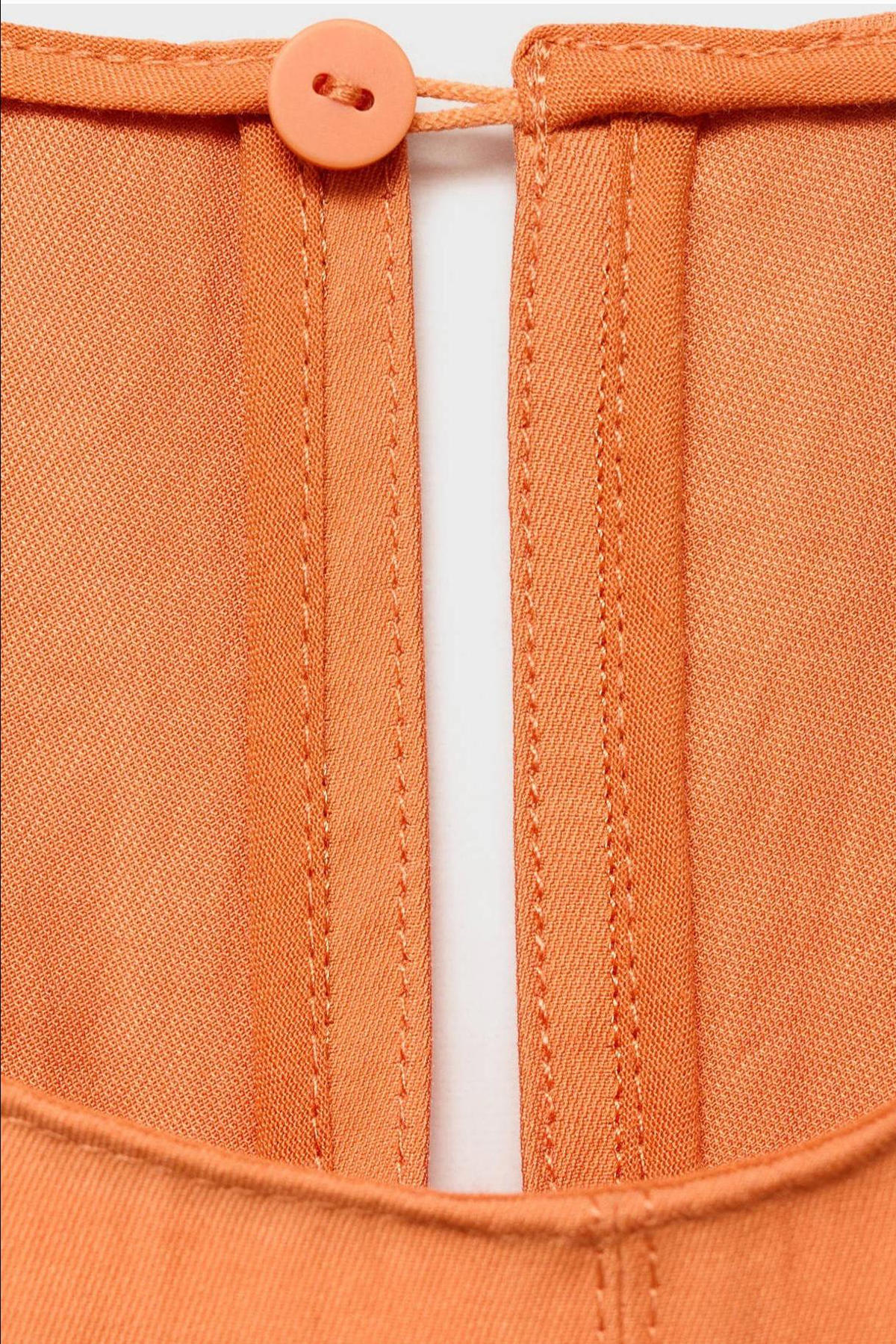 Mango midi jurk oranje kopen? | Morgen in huis | wehkamp