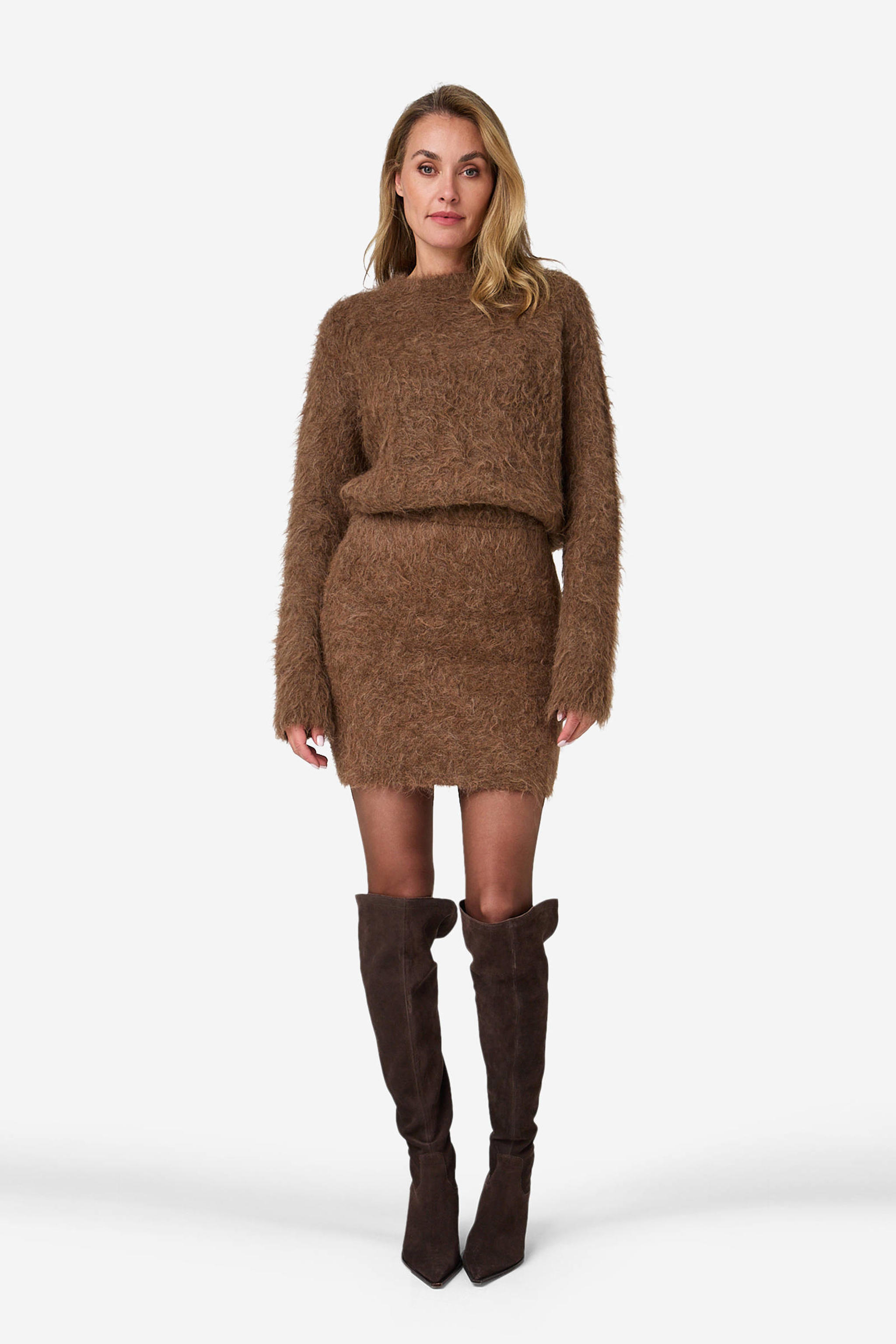 IBANA wollen korte rok bruin kopen? | Morgen in huis | wehkamp