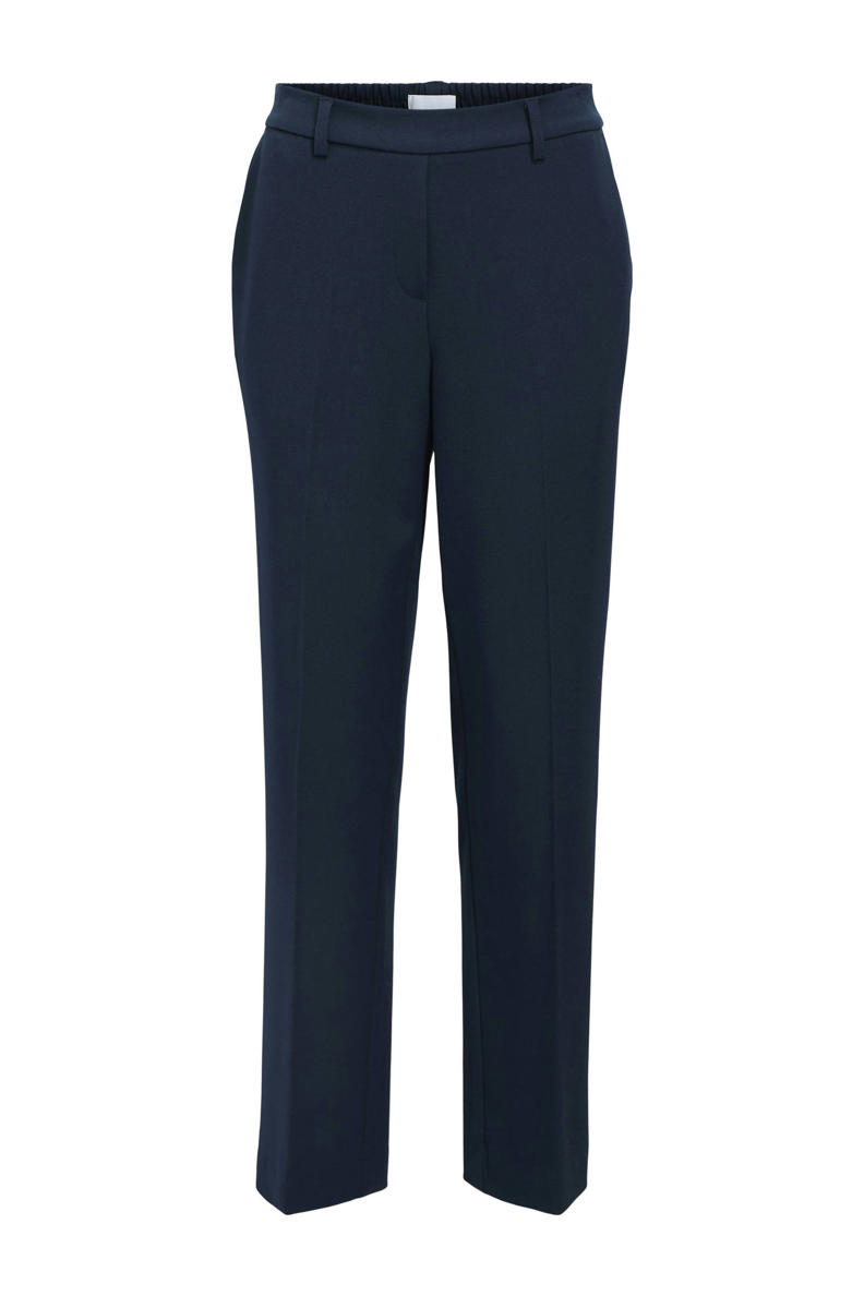 OBJECT straight regular waist broek donkerblauw | wehkamp