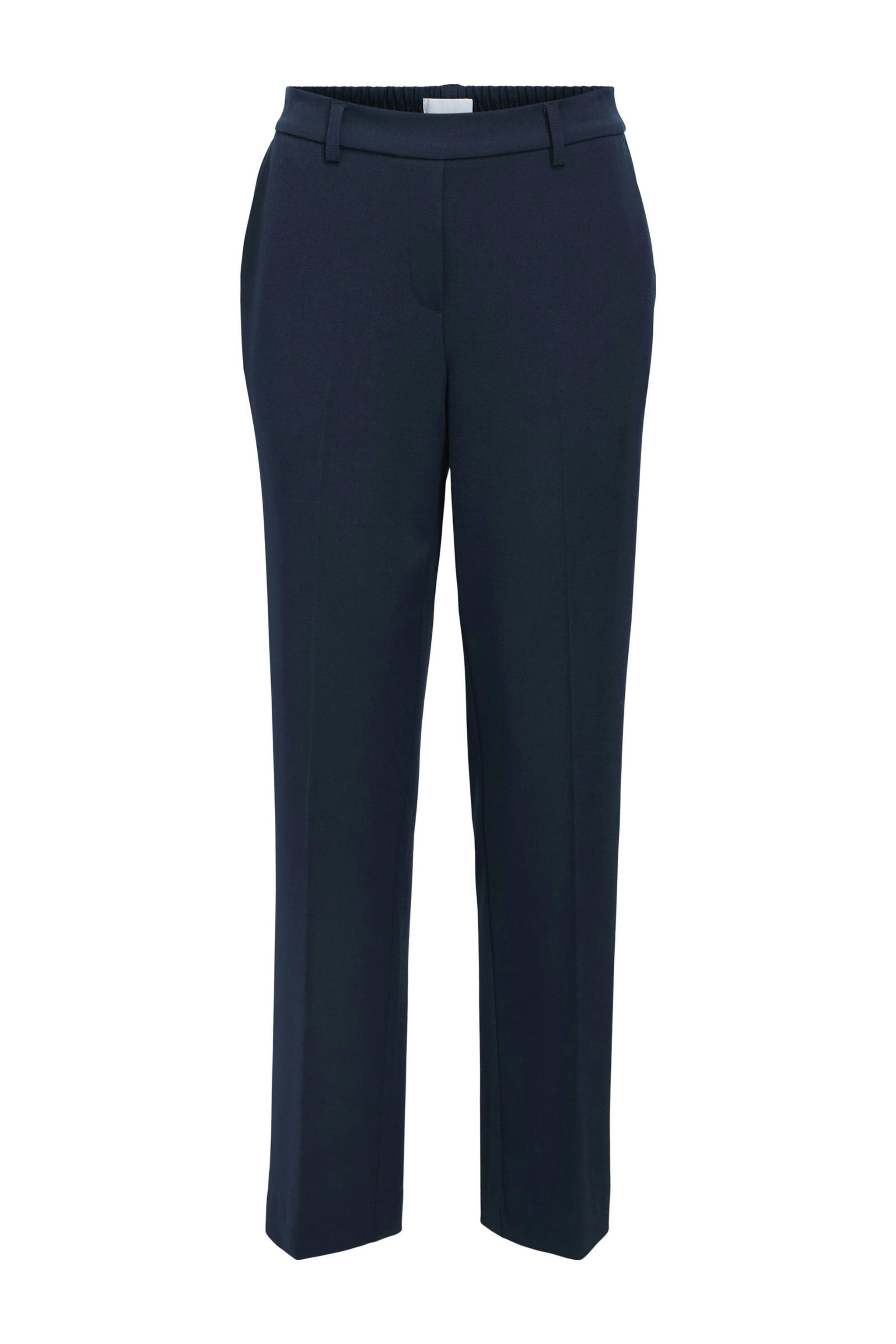 OBJECT straight regular waist broek donkerblauw | wehkamp
