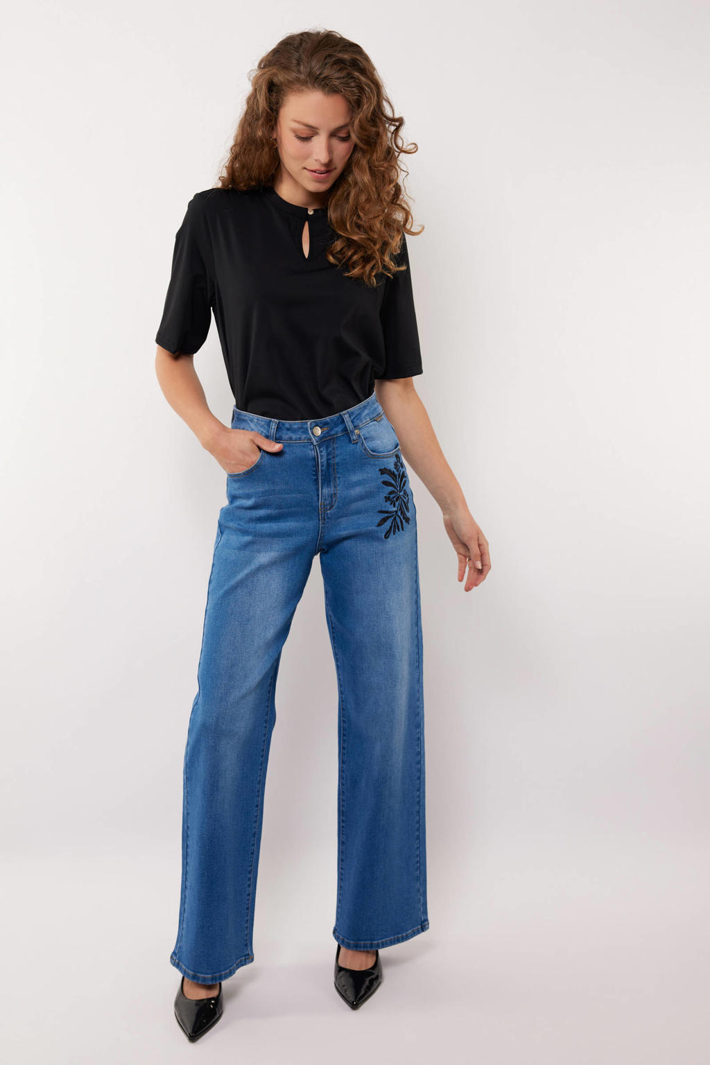 G-maxx X Froukje wide leg jeans | wehkamp