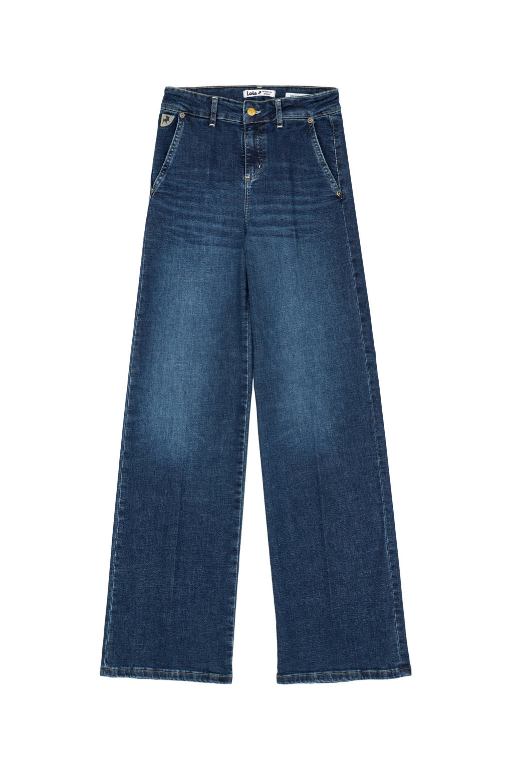 Lois wide leg jeans medium blue denim | wehkamp