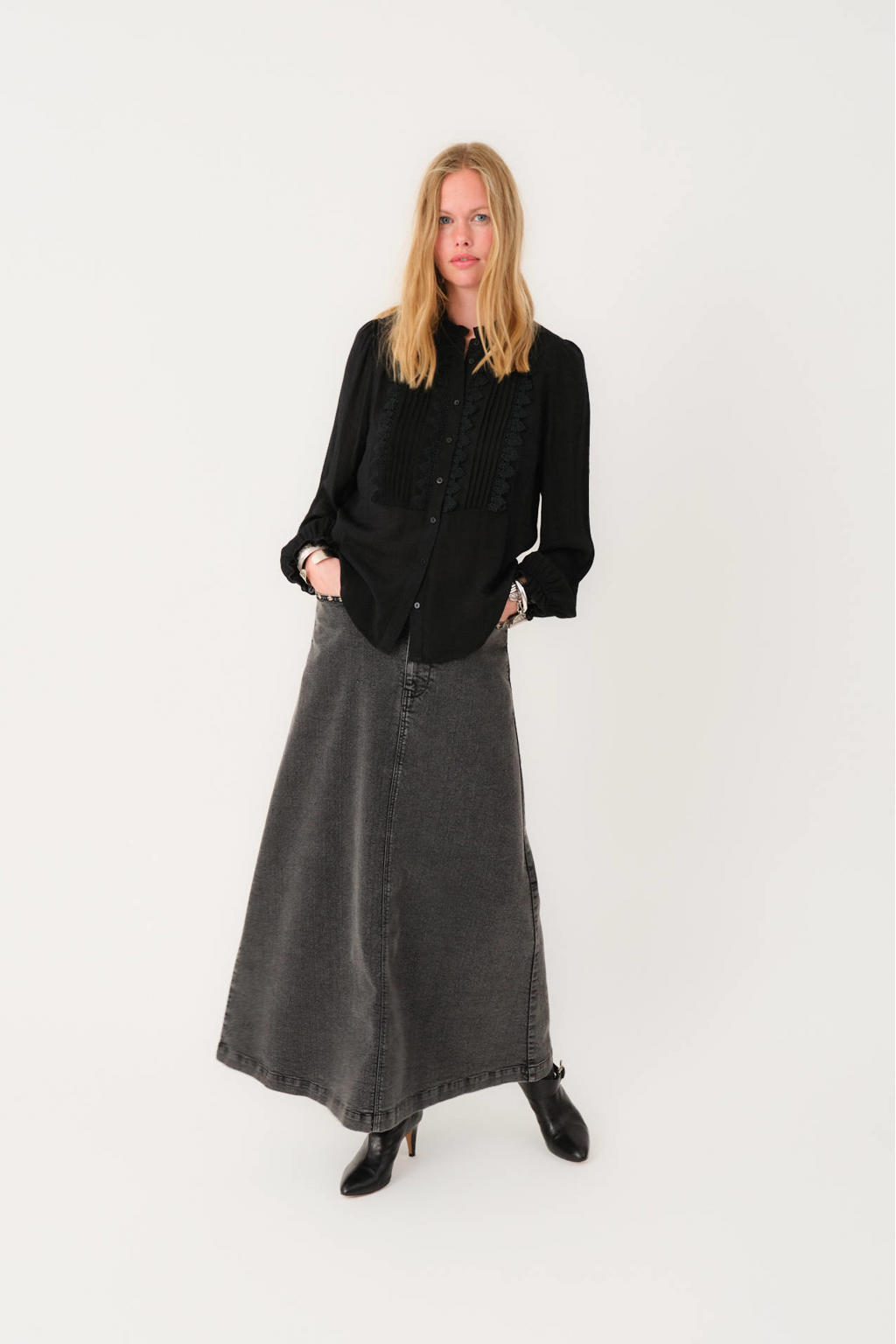 Lollys Laundry blouse zwart kopen? | Morgen in huis | wehkamp