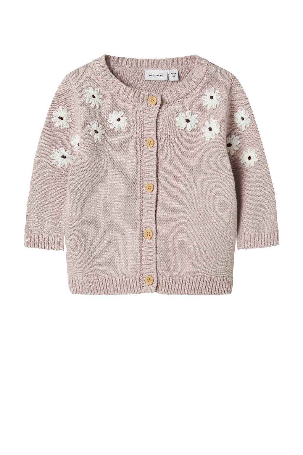 NAME IT BABY gebreid vest lila | wehkamp